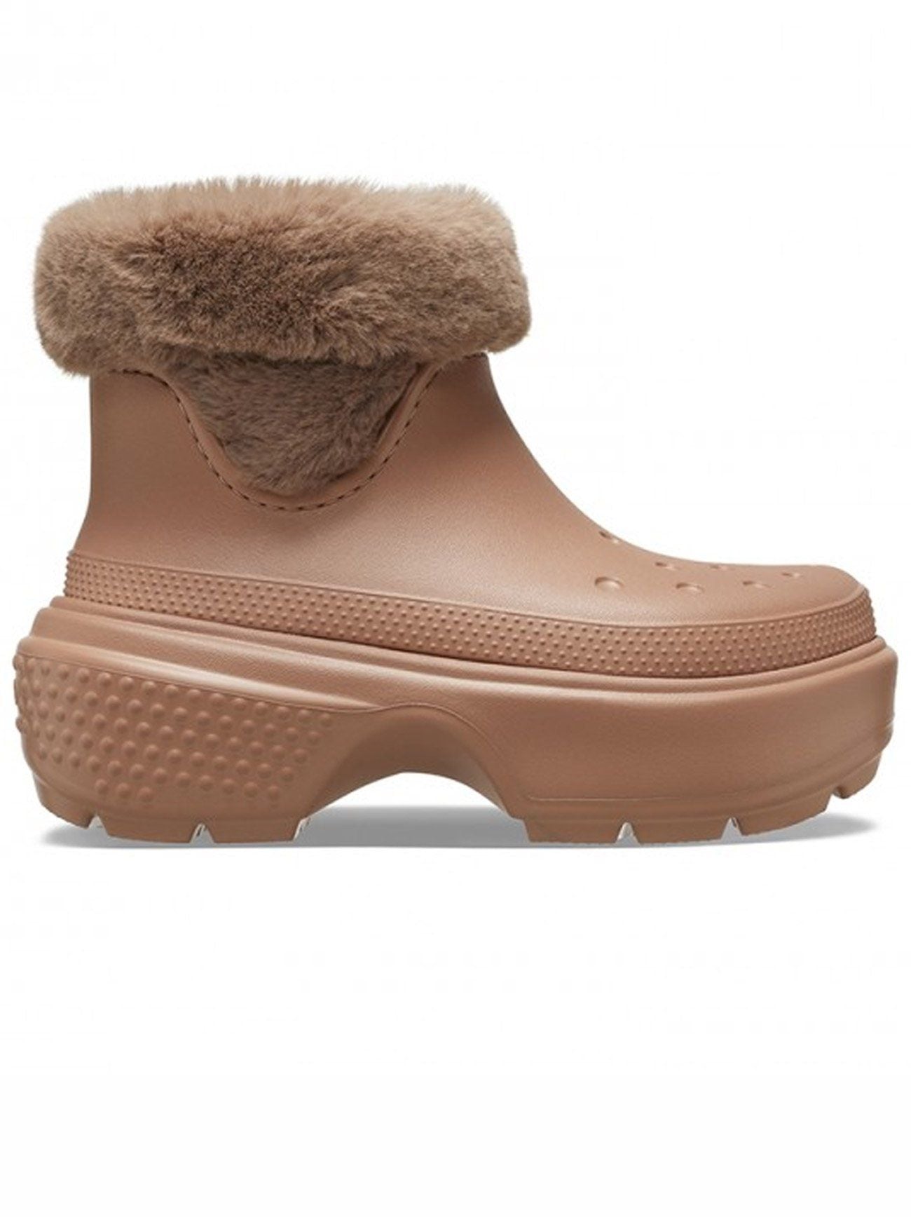 Crocs Womens Cork Stomp Lined Boot | Designerwear