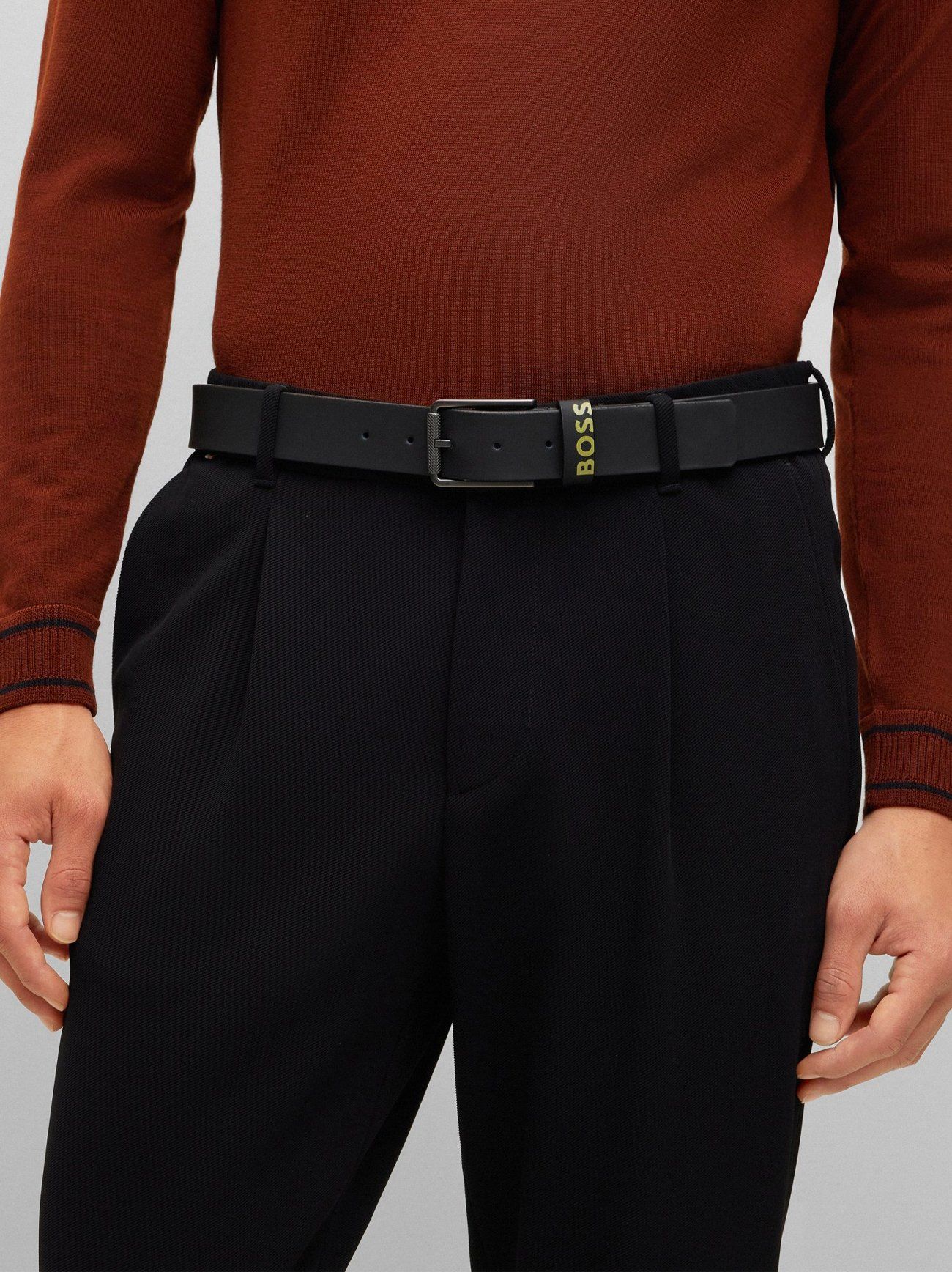 BOSS Black Tint Loop Golf Belt | Designerwear | Buy Now Pay Later with ...