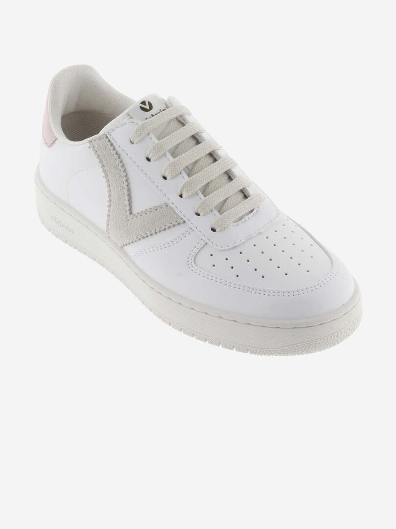 Victoria Womens Grey Madrid Faux Leather Trainer | Designerwear