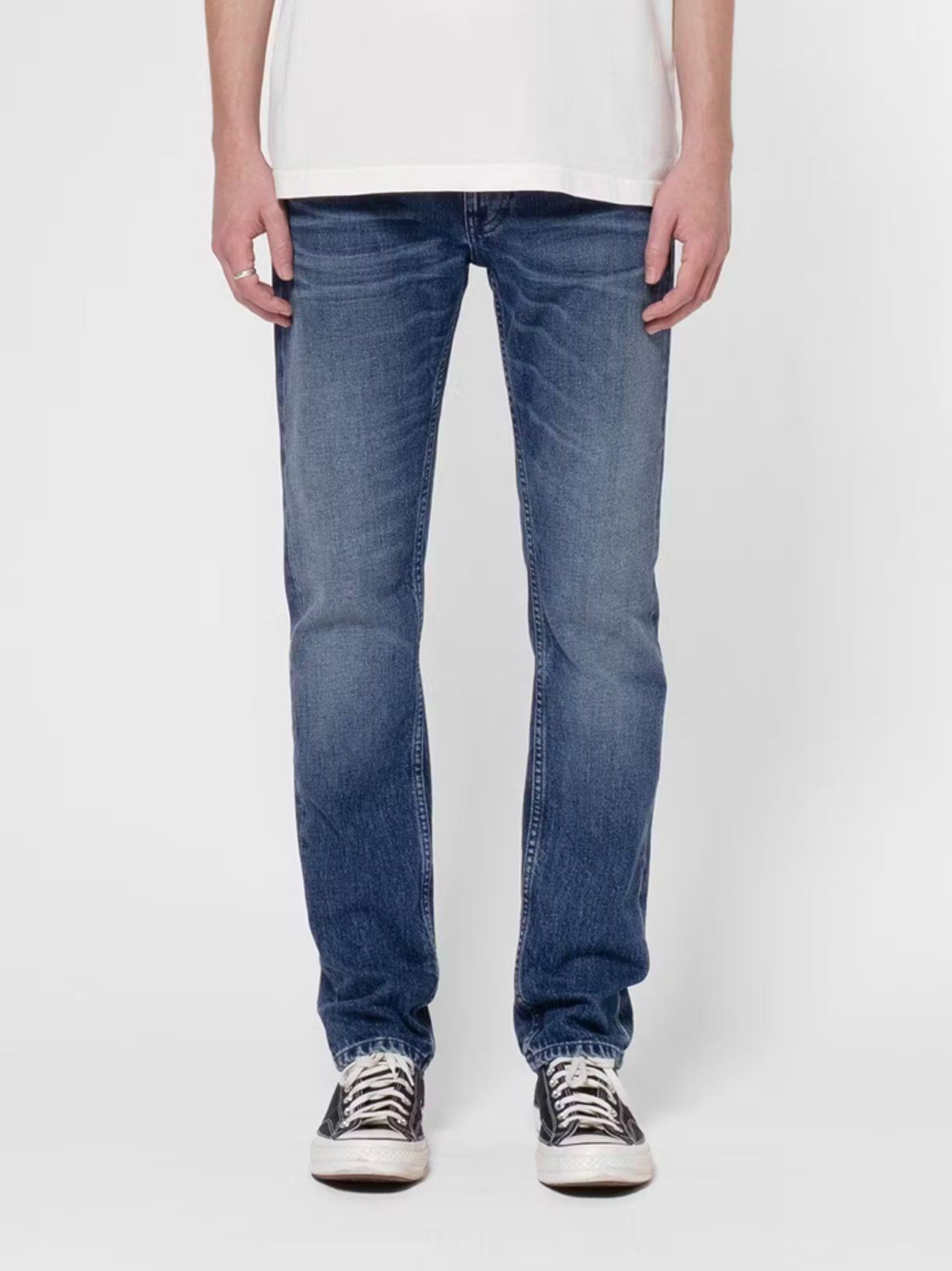Nudie Jeans Mens Indigo Ink Lean Dean Jean | Designerwear