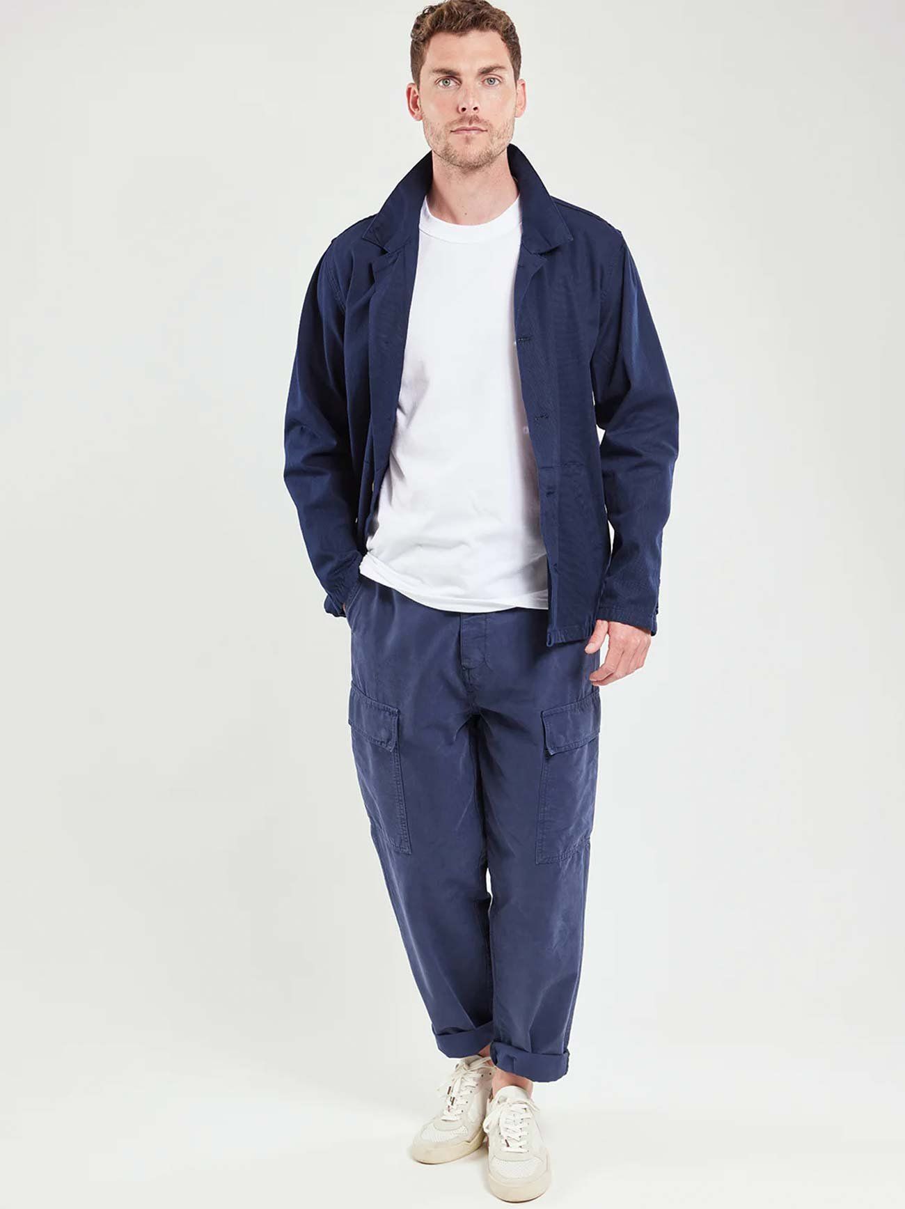 Armor Lux Mens Marine Deep Heritage Fisherman Jacket | Designerwear