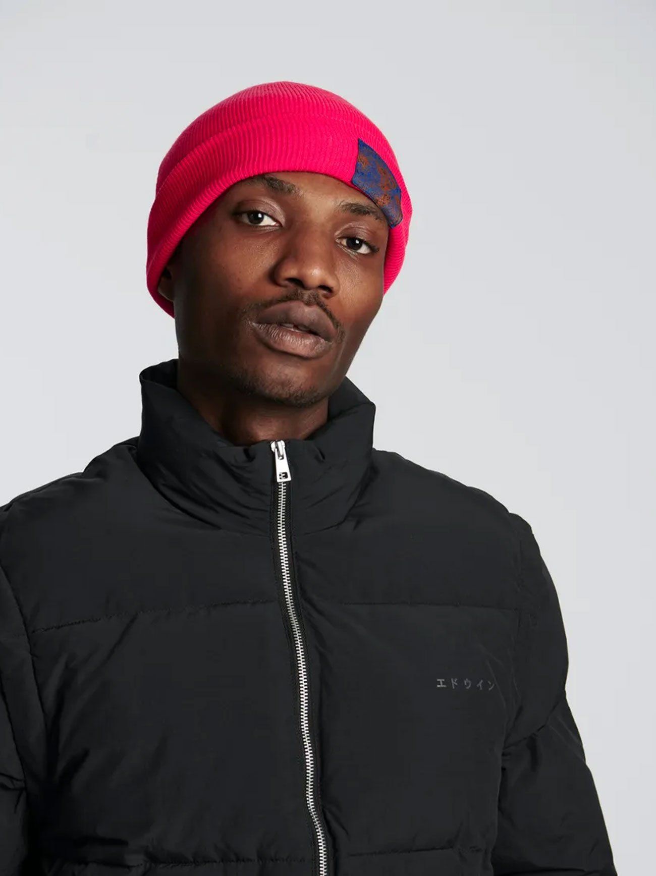 Edwin Mens Black Detachable Sleeves Puffer Jacket | Designerwear