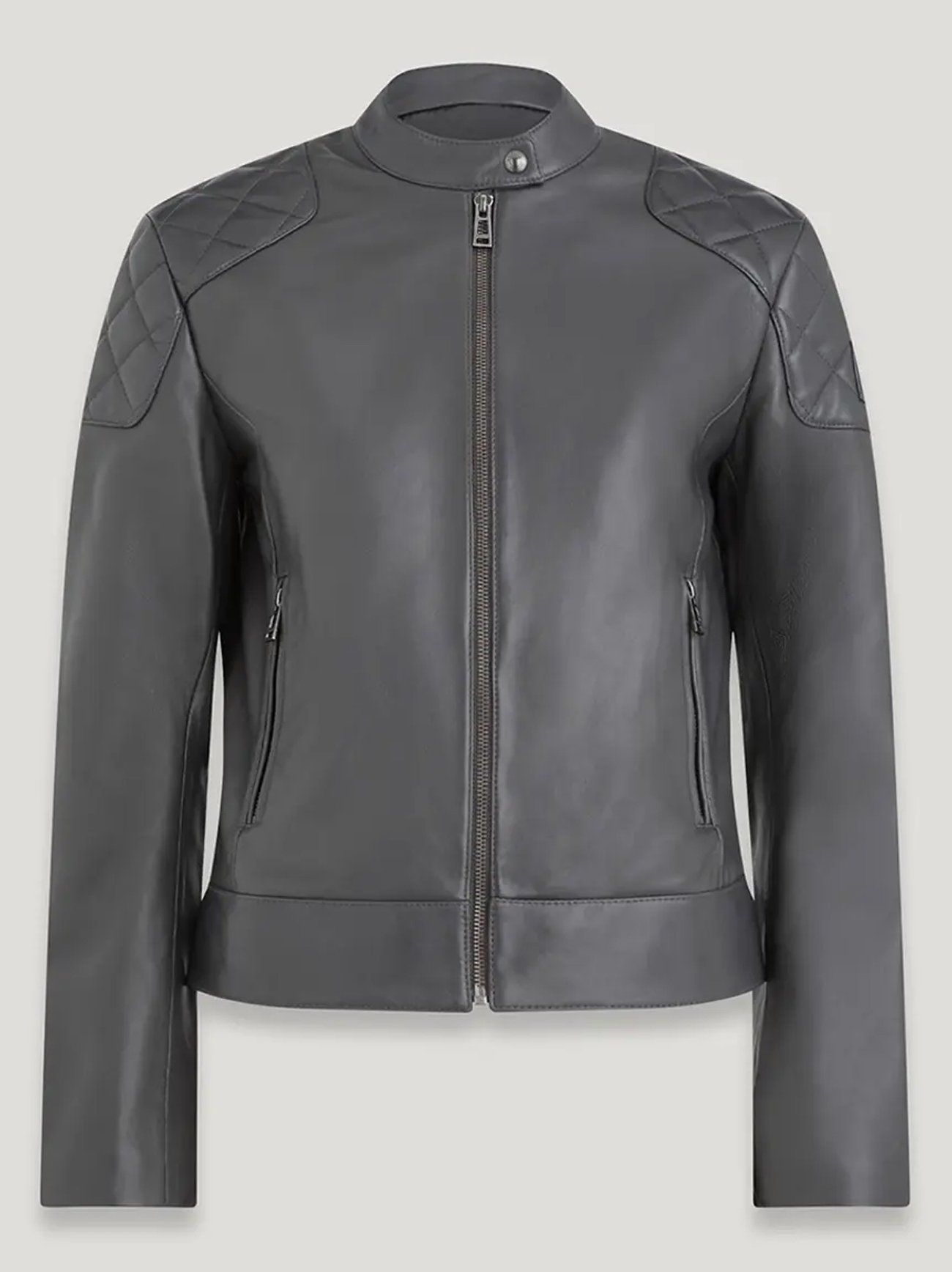 Belstaff Womens Dark Grey Belhaven Jacket | Designerwear