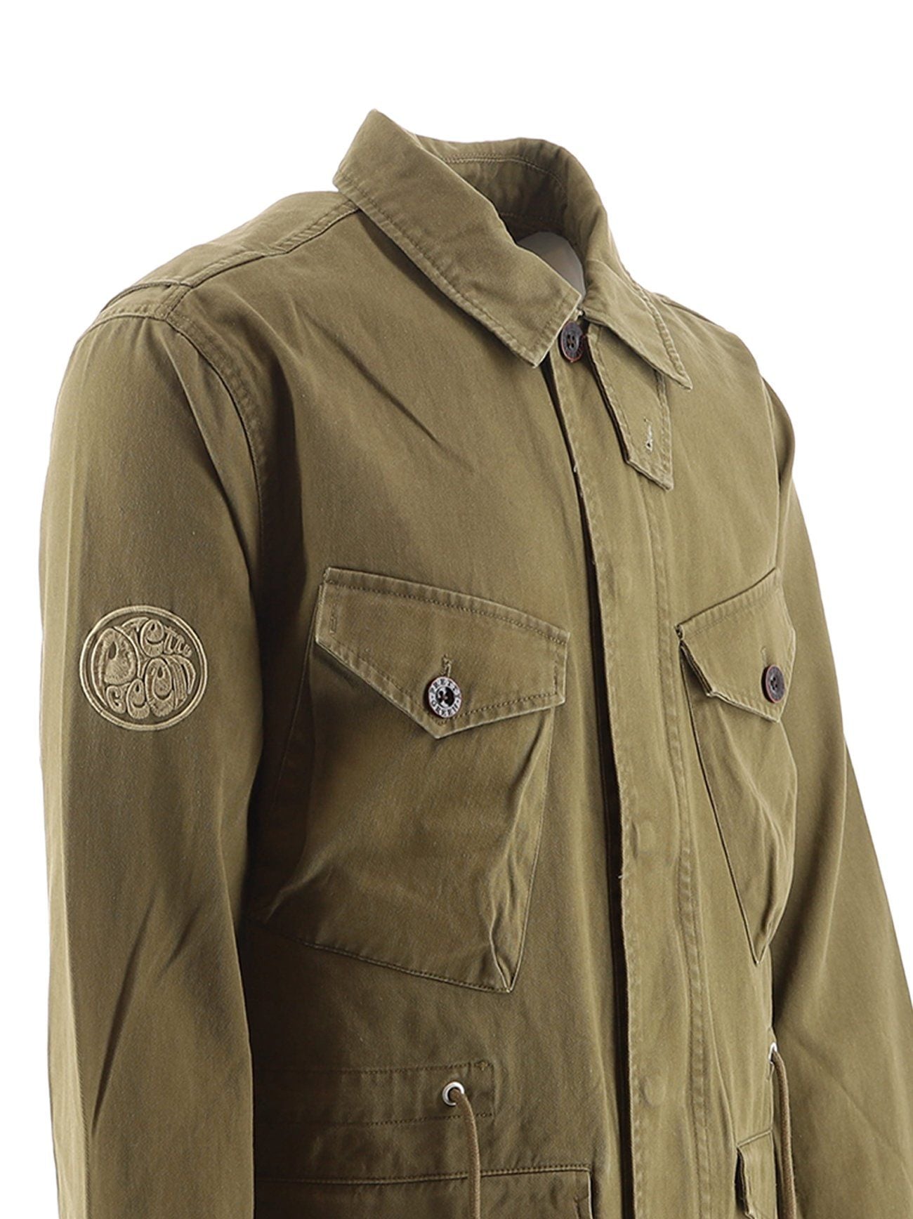 Pretty Green Khaki Insignia Field Jacket | Designerwear | Buy Now Pay ...