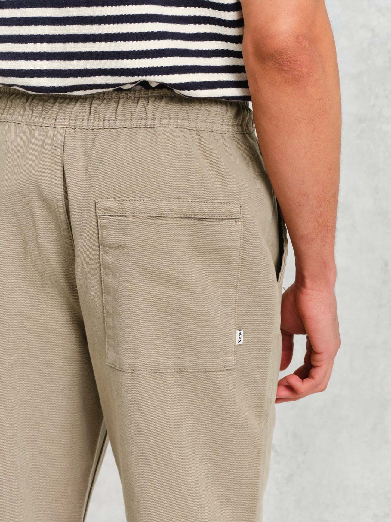 Wax London Mens Light Khaki Kurt Trouser | Designerwear