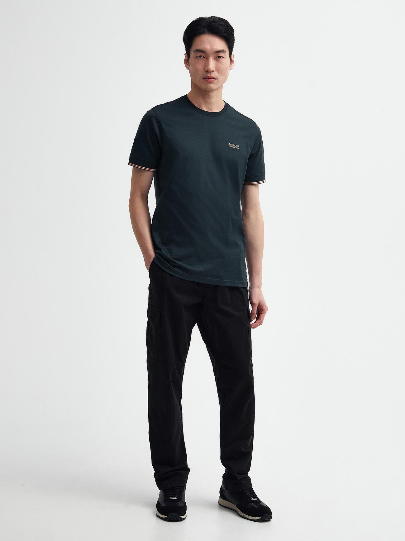 Barbour Mens Forest River Philip Tip Cuff T-Shirt | Designerwear