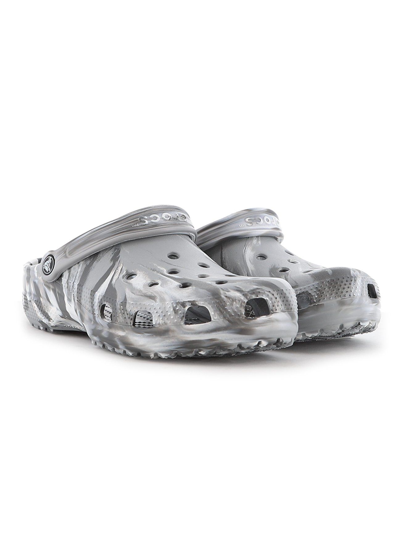 Crocs Light Grey Marbled Classic Clog | Designerwear | Hassle Free Returns
