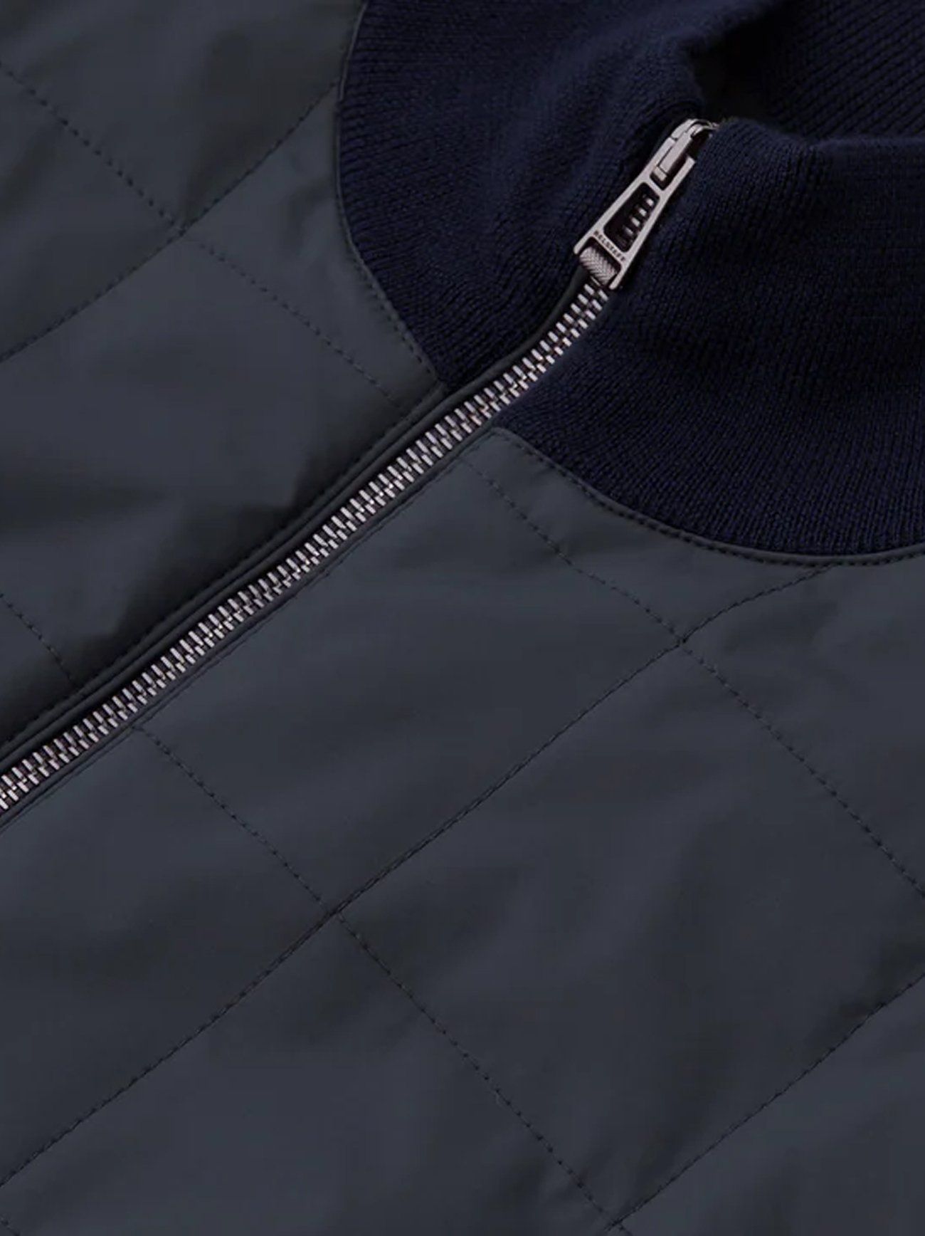 Belstaff Mens Washed Navy Kelbrook Zip Cardigan | Designerwear
