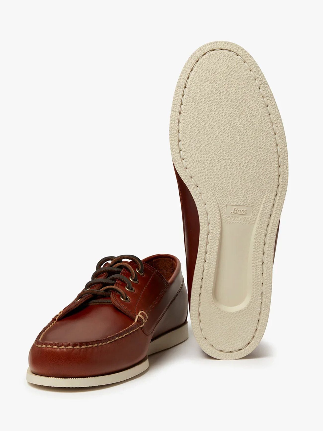 G.H.BASS Mens Dark Brown Leather Camp Moc Jackman Pull Up Moccasin ...