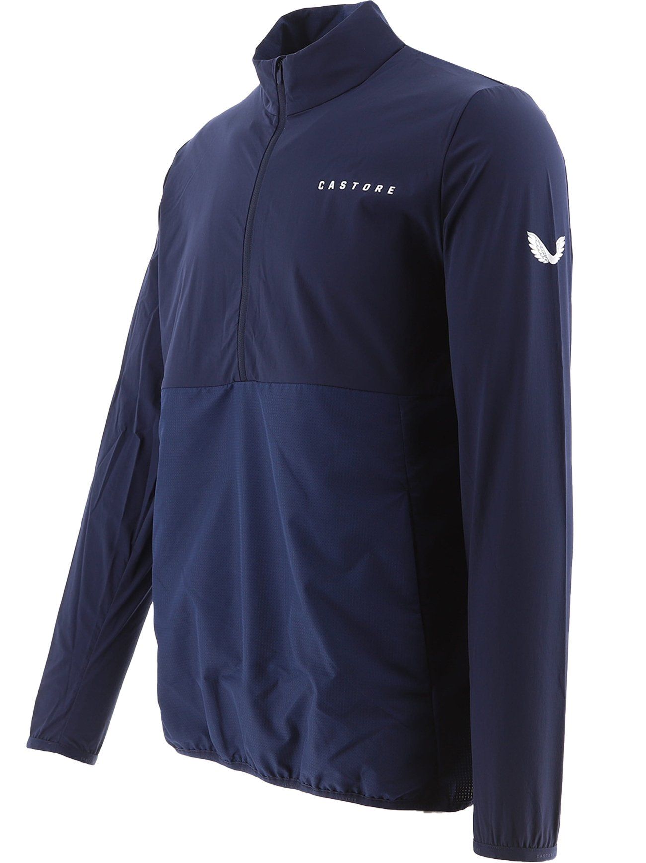 Make a statement in Mens Navy Performance Quarter Zip Sweatshirt ...
