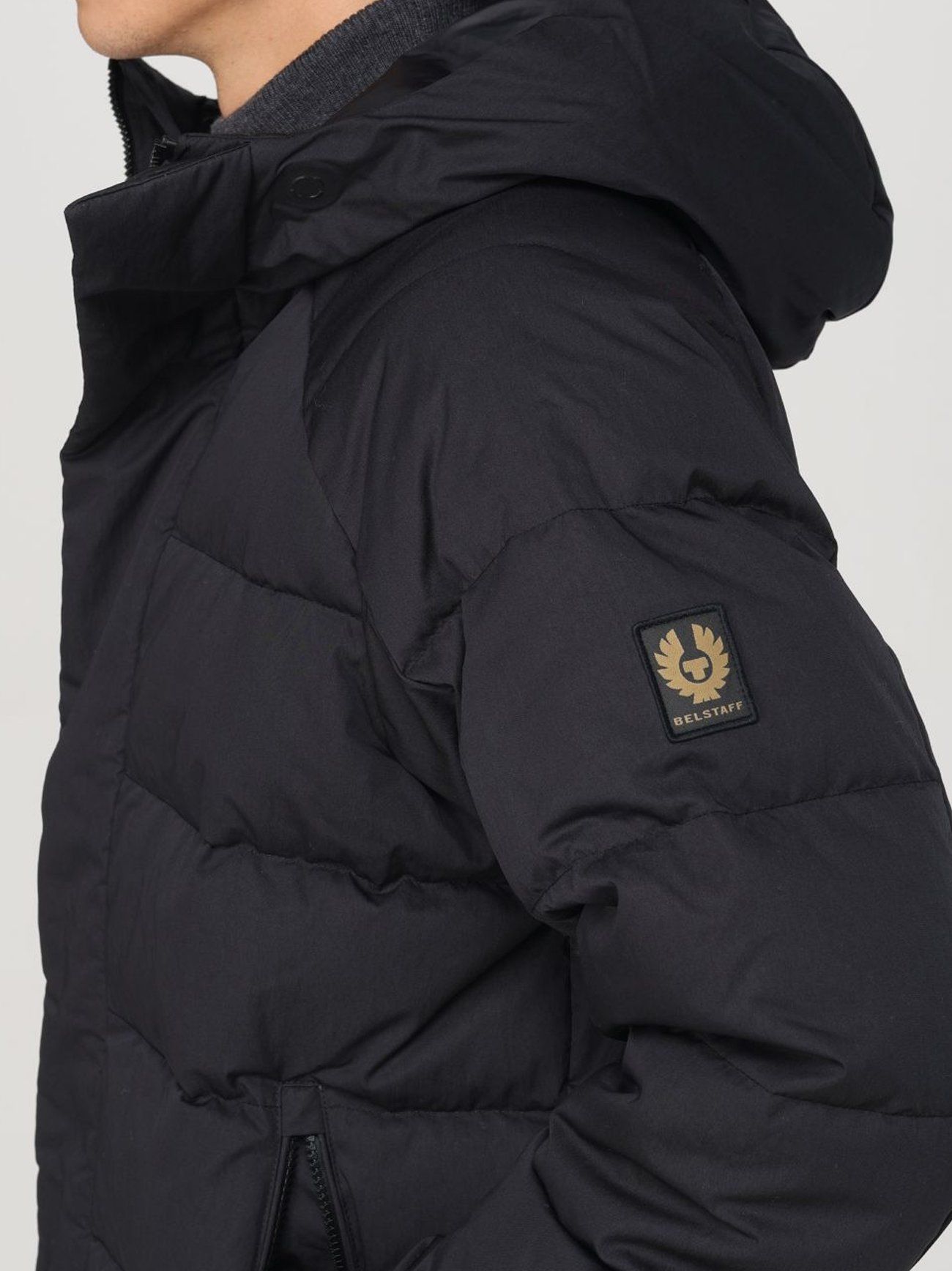 Belstaff Mens Black Apex Jacket | Designerwear