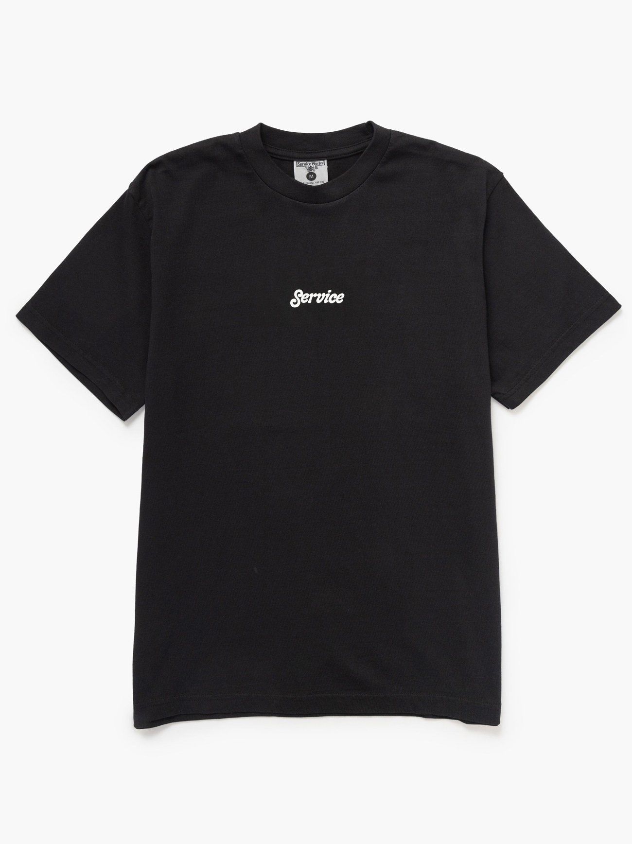 Service Works Mens Black Logo T-Shirt | Designerwear