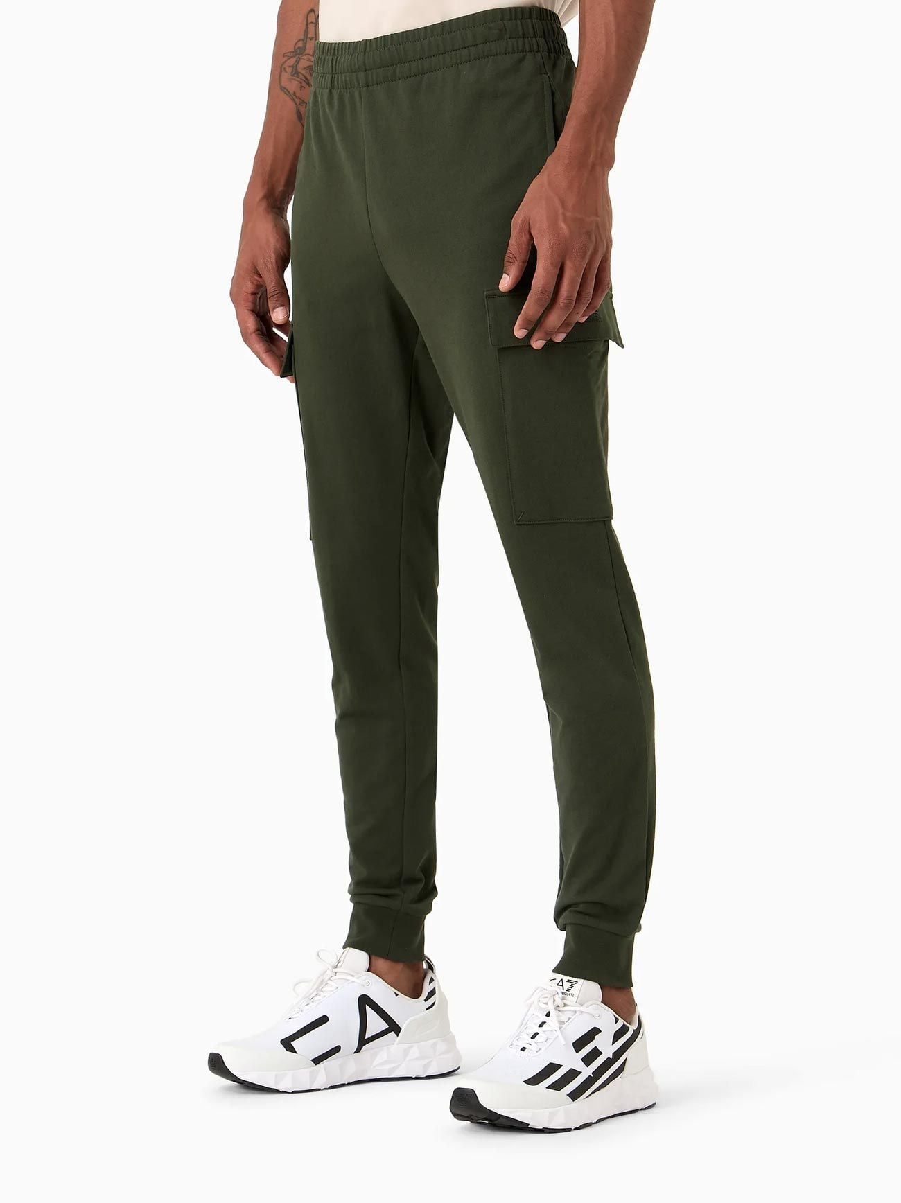 EA7 Mens Duffel Bag Core Identity Cargo Trouser | Designerwear