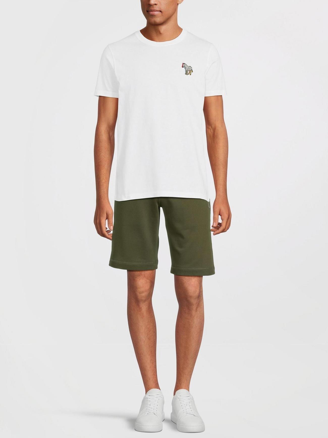 Paul Smith Mens Military Green Iconic Zebra Short | Designerwear