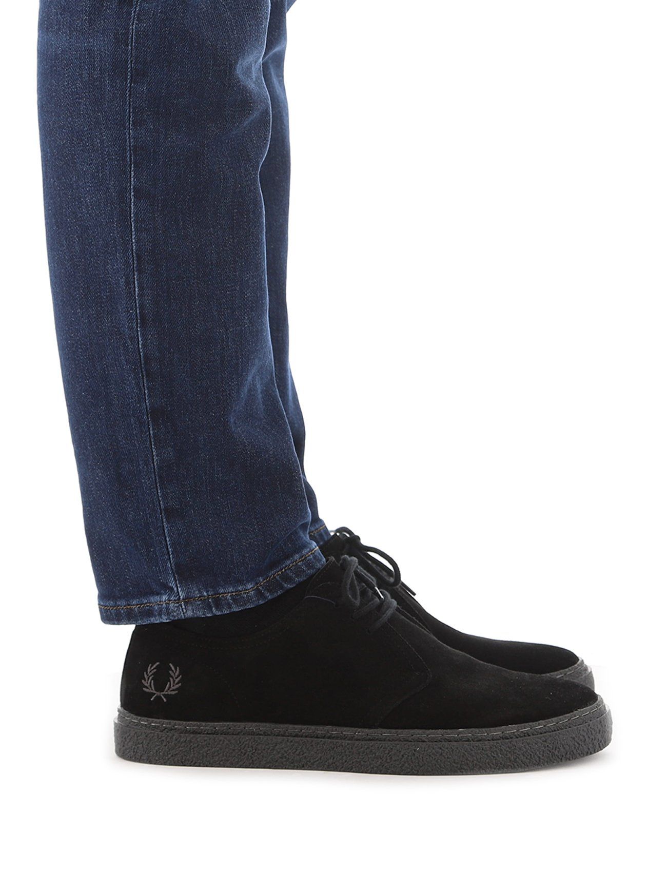 Fred Perry Mens Black Linden Suede Trainer | Designerwear | Signup for ...