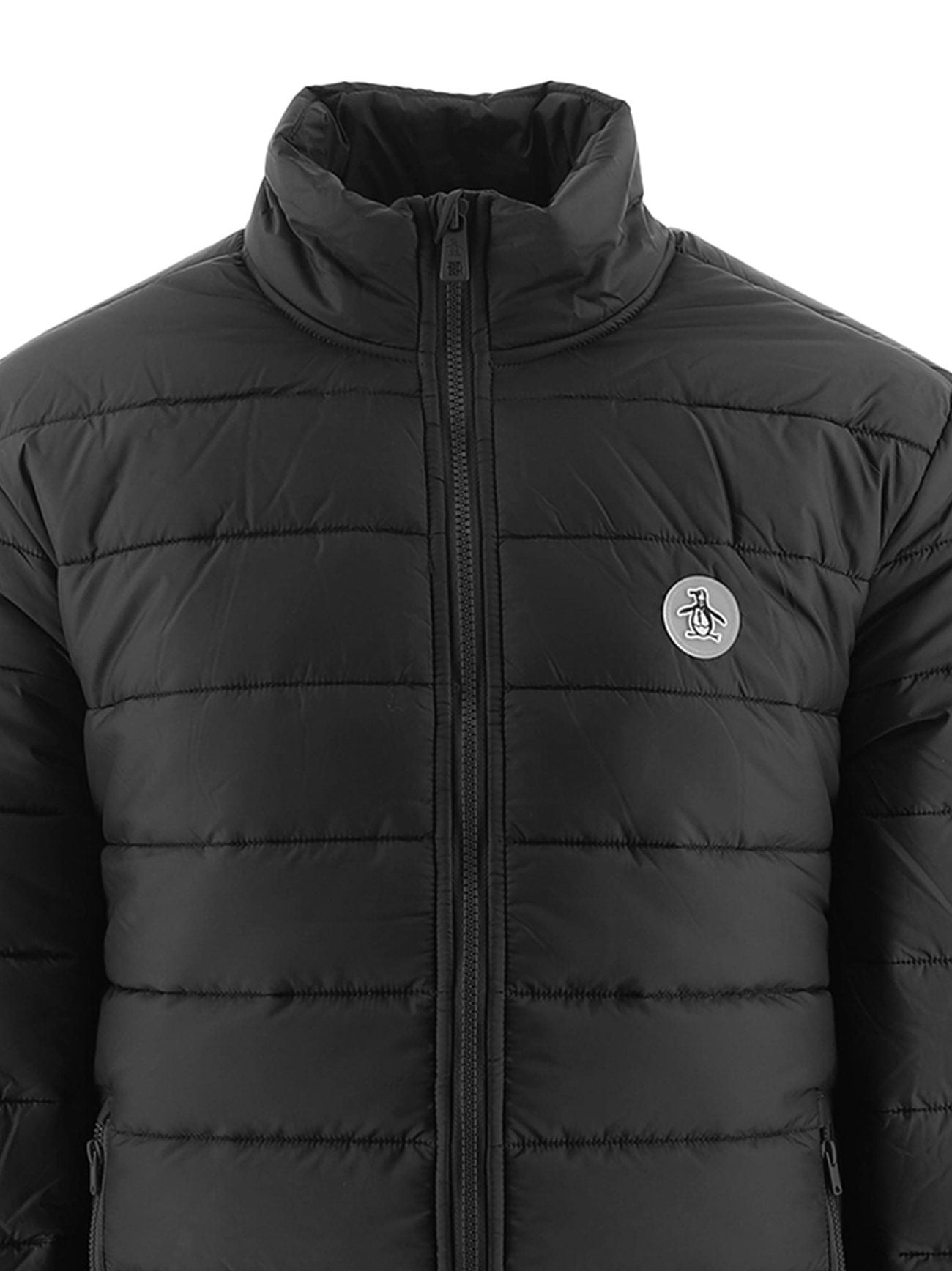 Original Penguin Mens True Black Recycled Polyester Lightweight Jacket ...