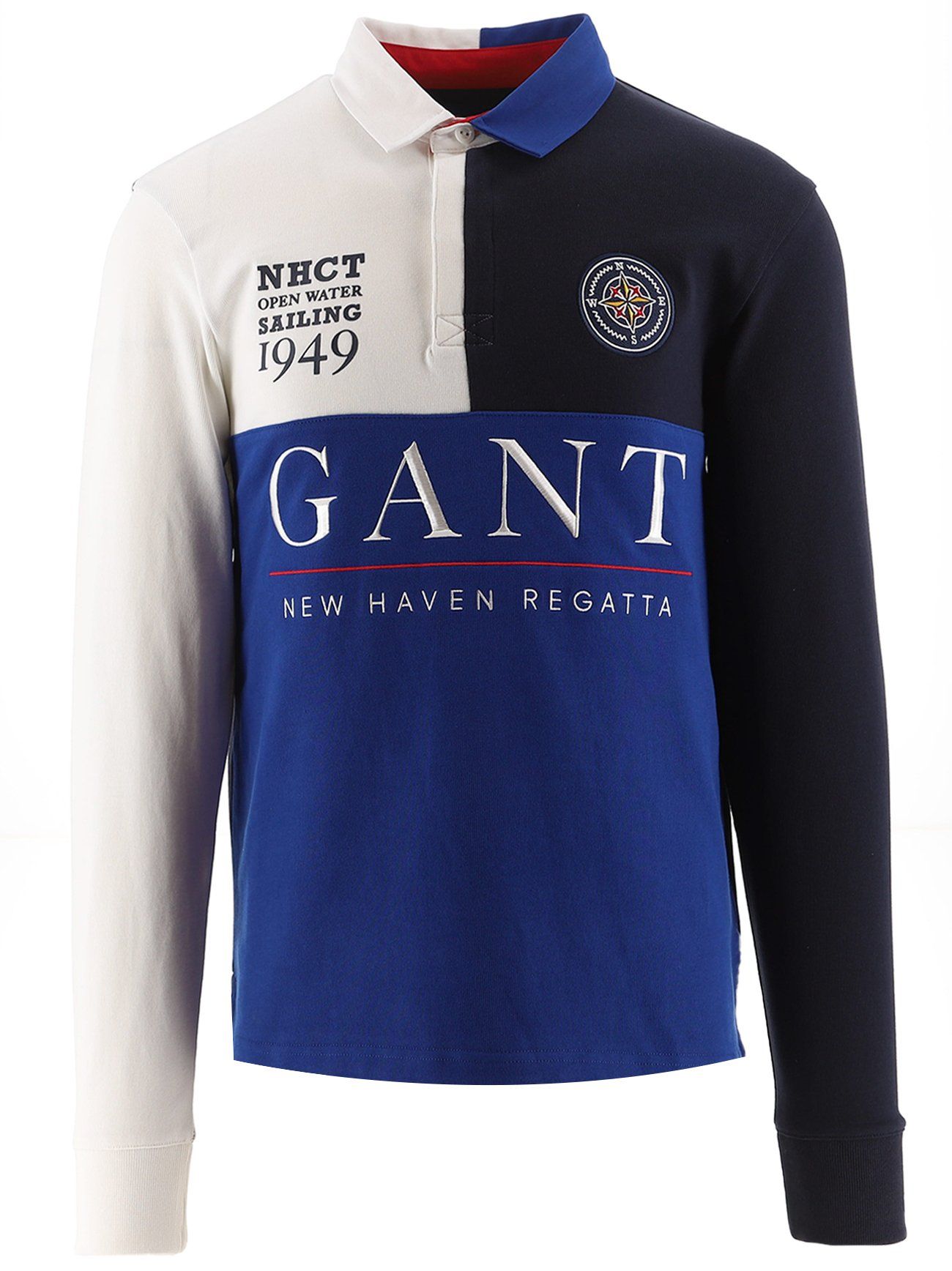 GANT College Blue Heavy Rugger Sailing Polo Shirt | Shop Now at ...