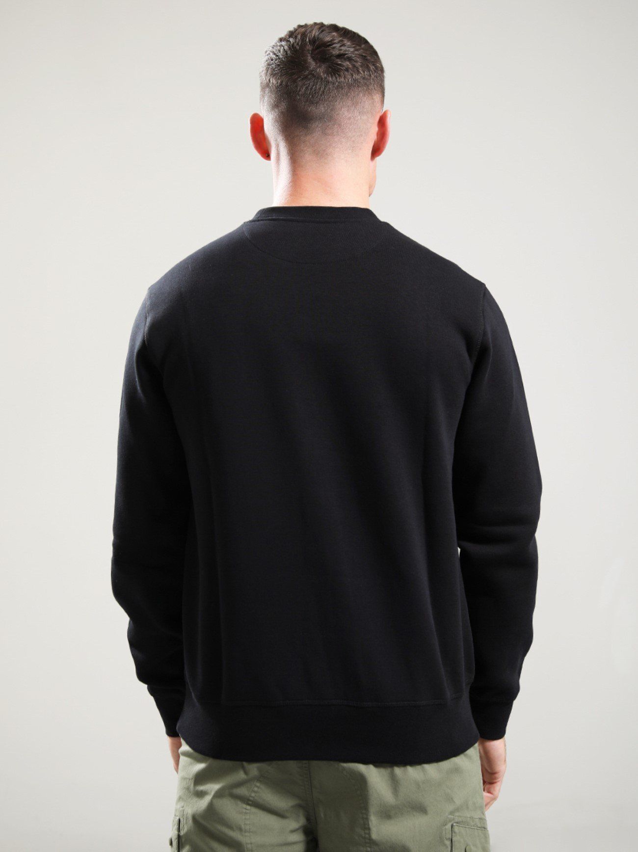 Marshall Artist Mens Black Proccera Crew Neck Sweatshirt | Designerwear