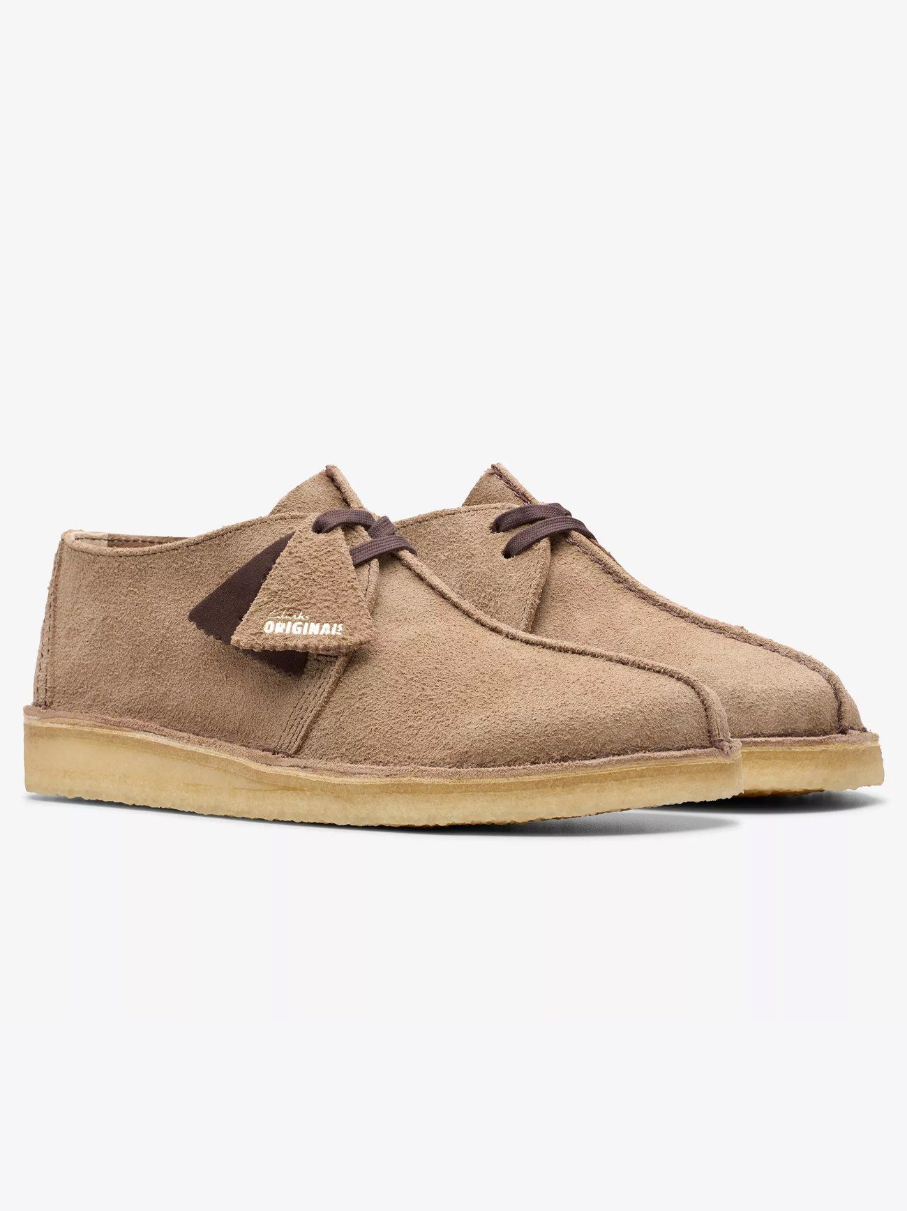 Clarks Originals Mens Wolf Suede Desert Trek Shoe | Designerwear