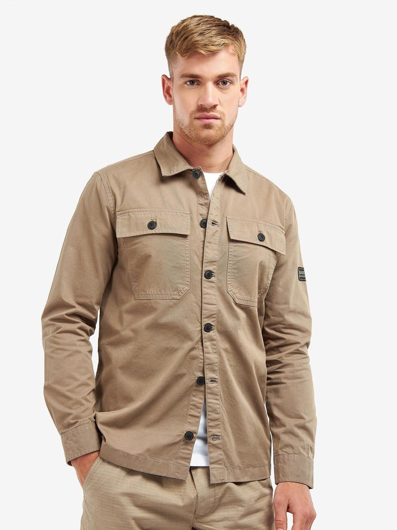 Barbour International Timberwolf Adey Overshirt | Designerwear | Signup ...