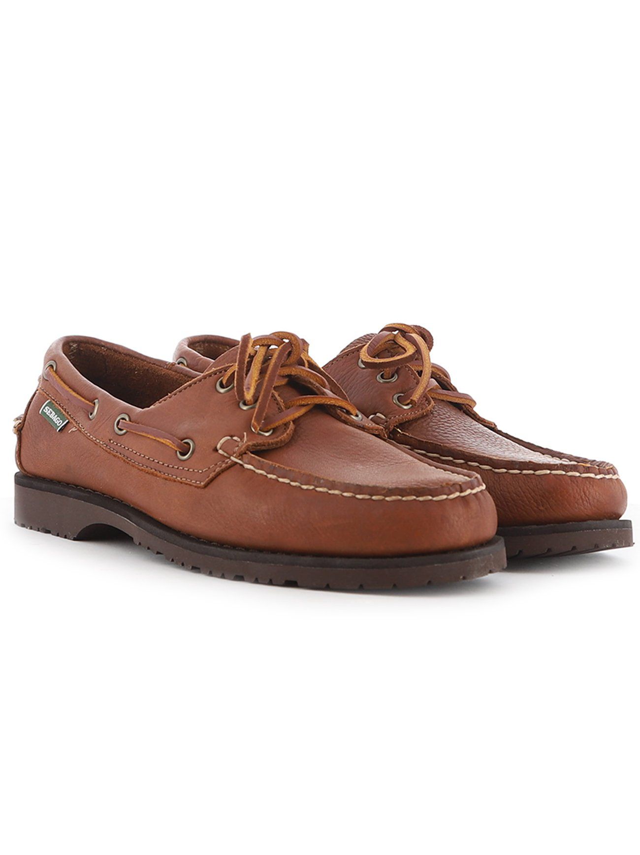 Sebago Brown Portland Slug Tumbled Shoe | Designerwear | Buy Now Pay ...
