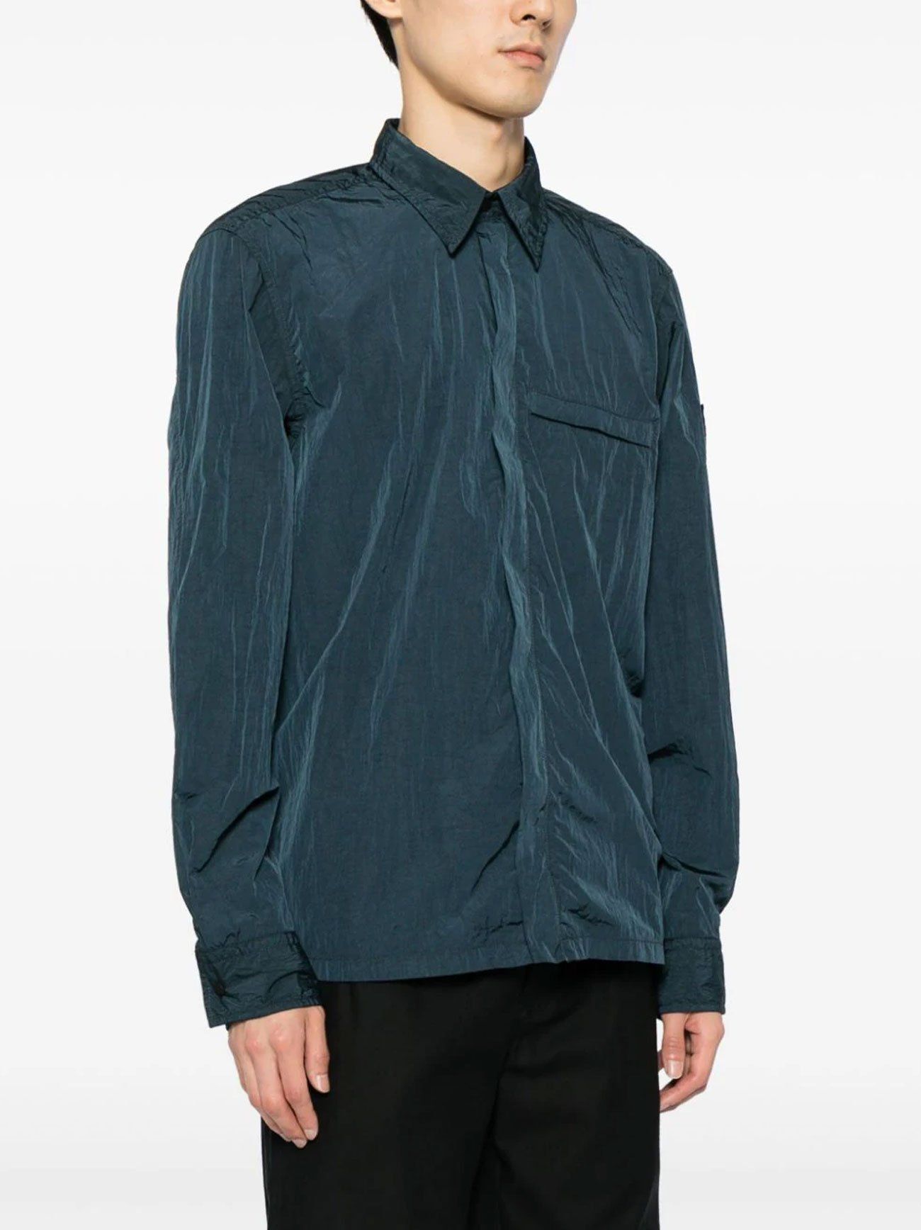 BOSS Mens Open Green Laio Overshirt | Designerwear