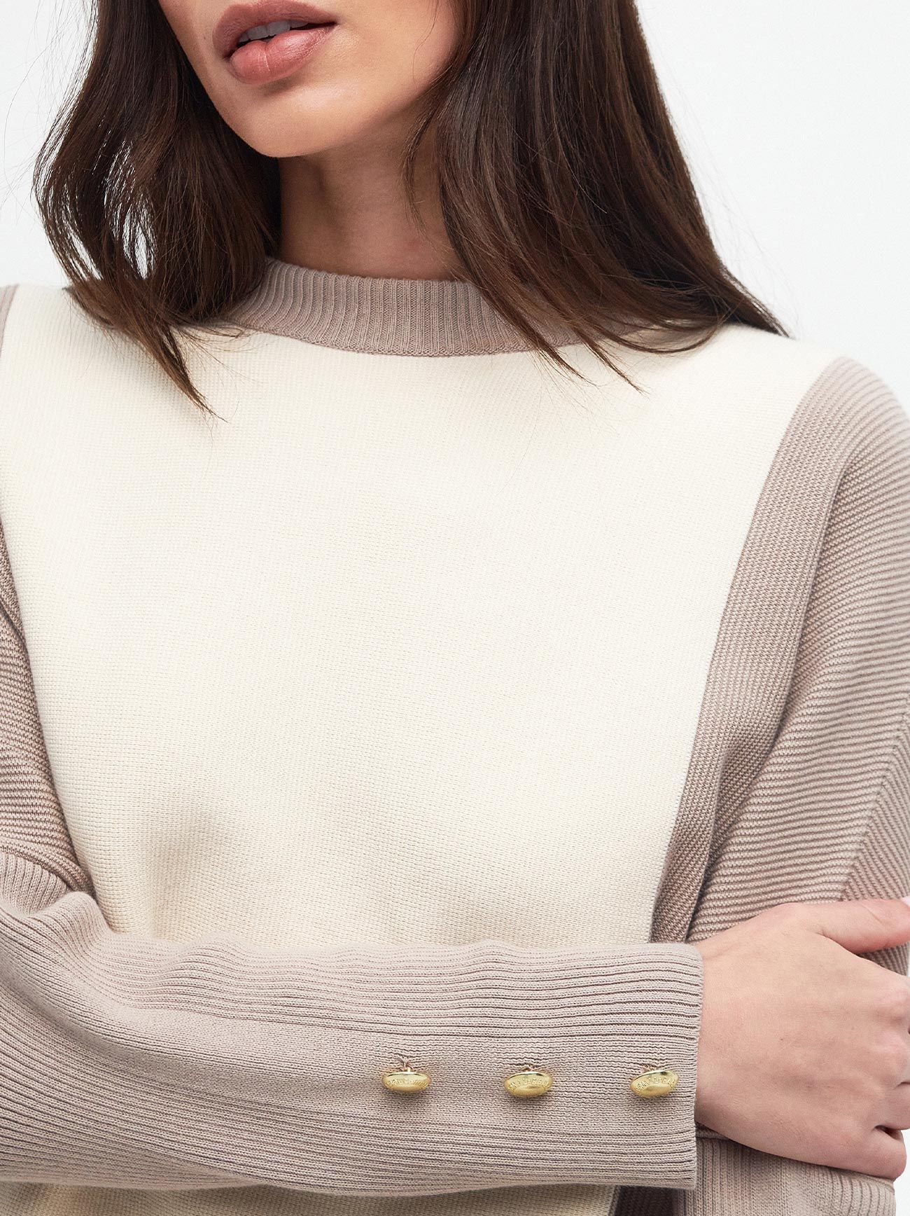 Barbour Womens Blanc Hamilton Jumper | Designerwear