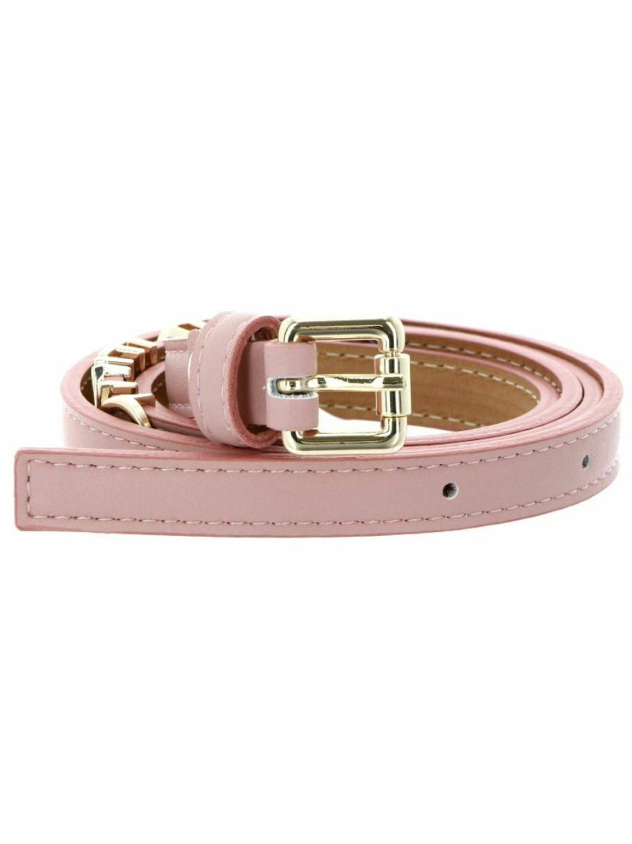 Valentino Womens Powder Gold Emma Belt | Designerwear