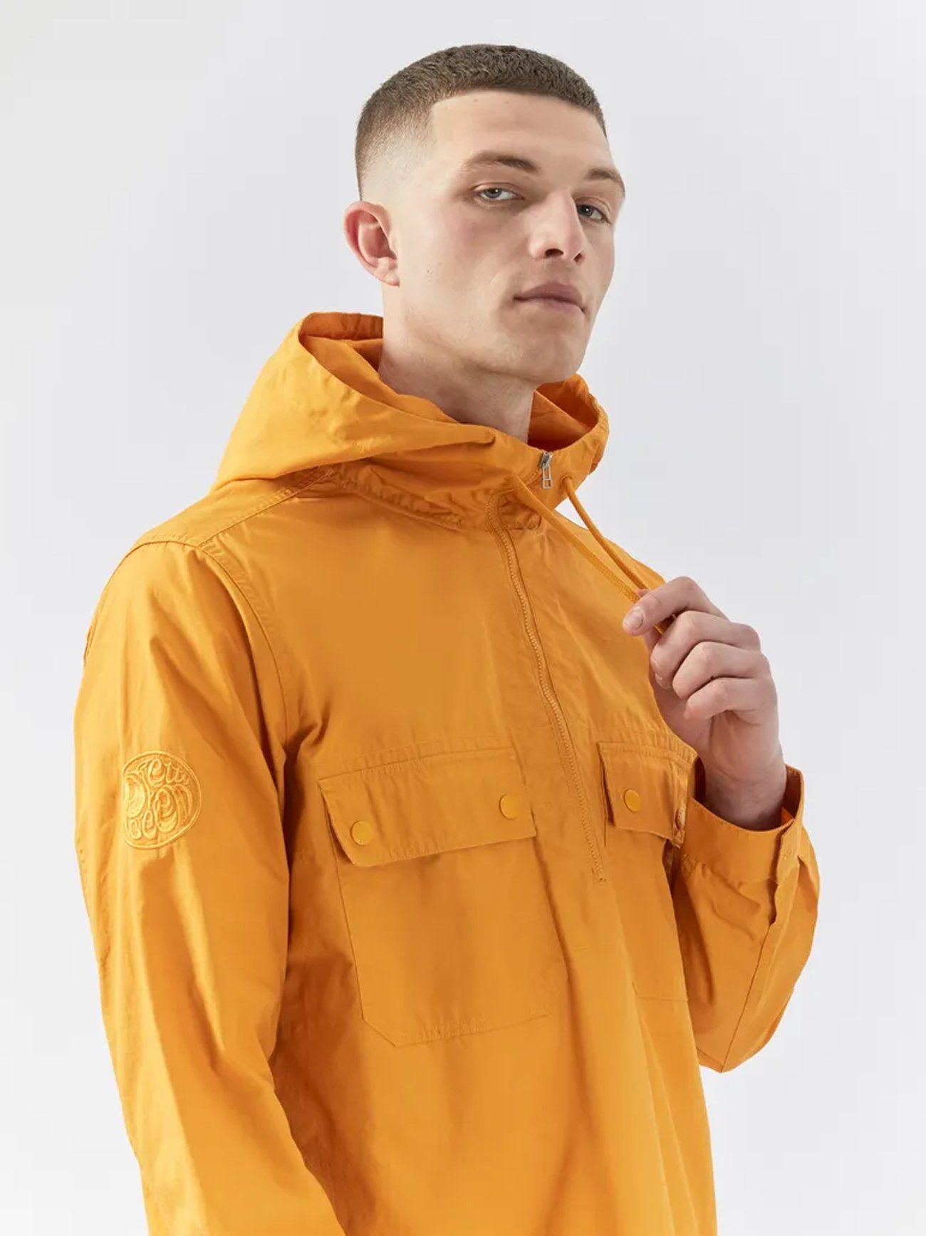 Pretty Green YELLOW LARMAN SMOCK Jacket | Designerwear | Hassle Free ...