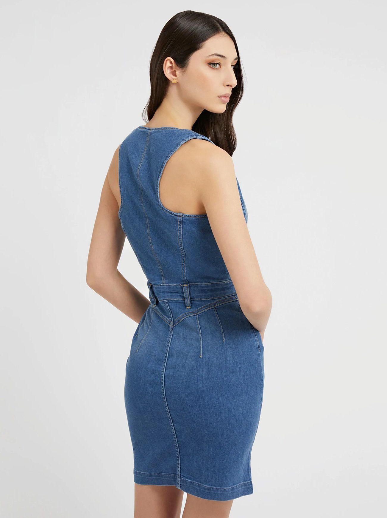 Guess Feather Sky Micol Dress | Designerwear | Next Day Delivery Available