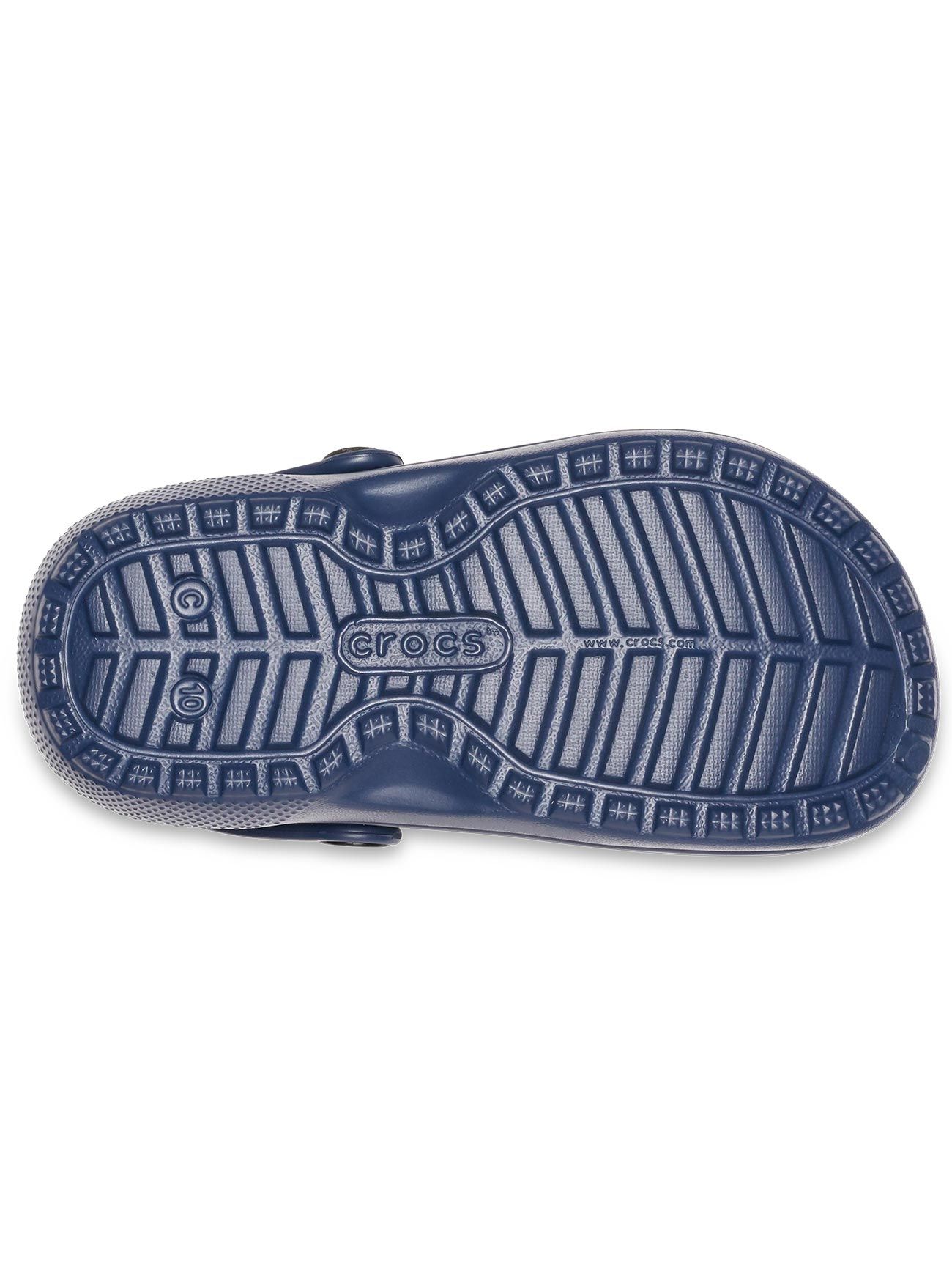 Crocs Kids Navy Charcoal Classic Lined Clog | Designerwear