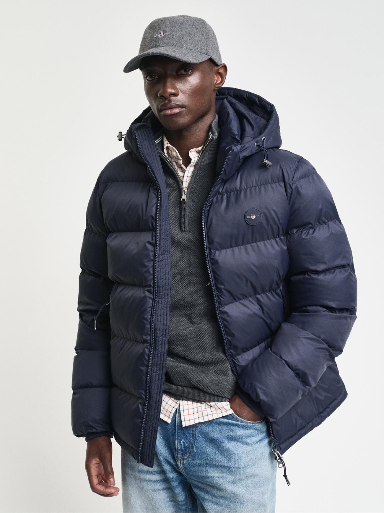 GANT Mens Evening Blue Active Cloud Jacket | Designerwear