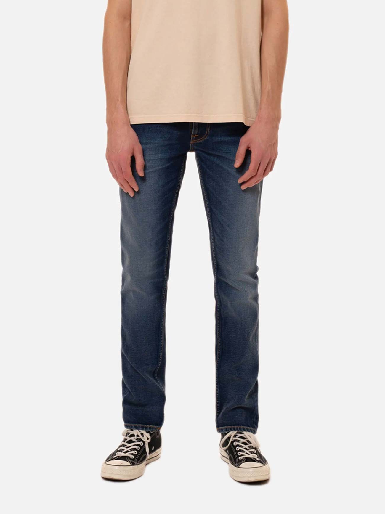 Nudie Jeans Mens Troubled Sea Lean Dean Jean | Designerwear