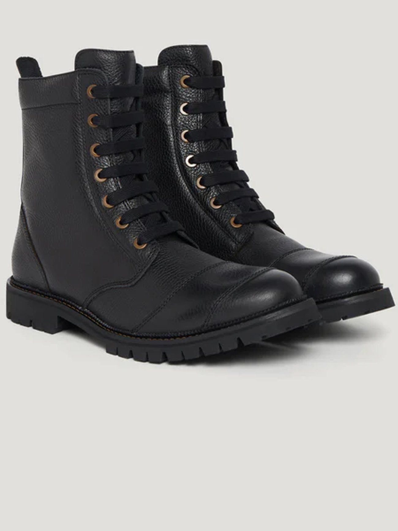 Belstaff Mens Black Resolve Motorcycle Boot | Designerwear
