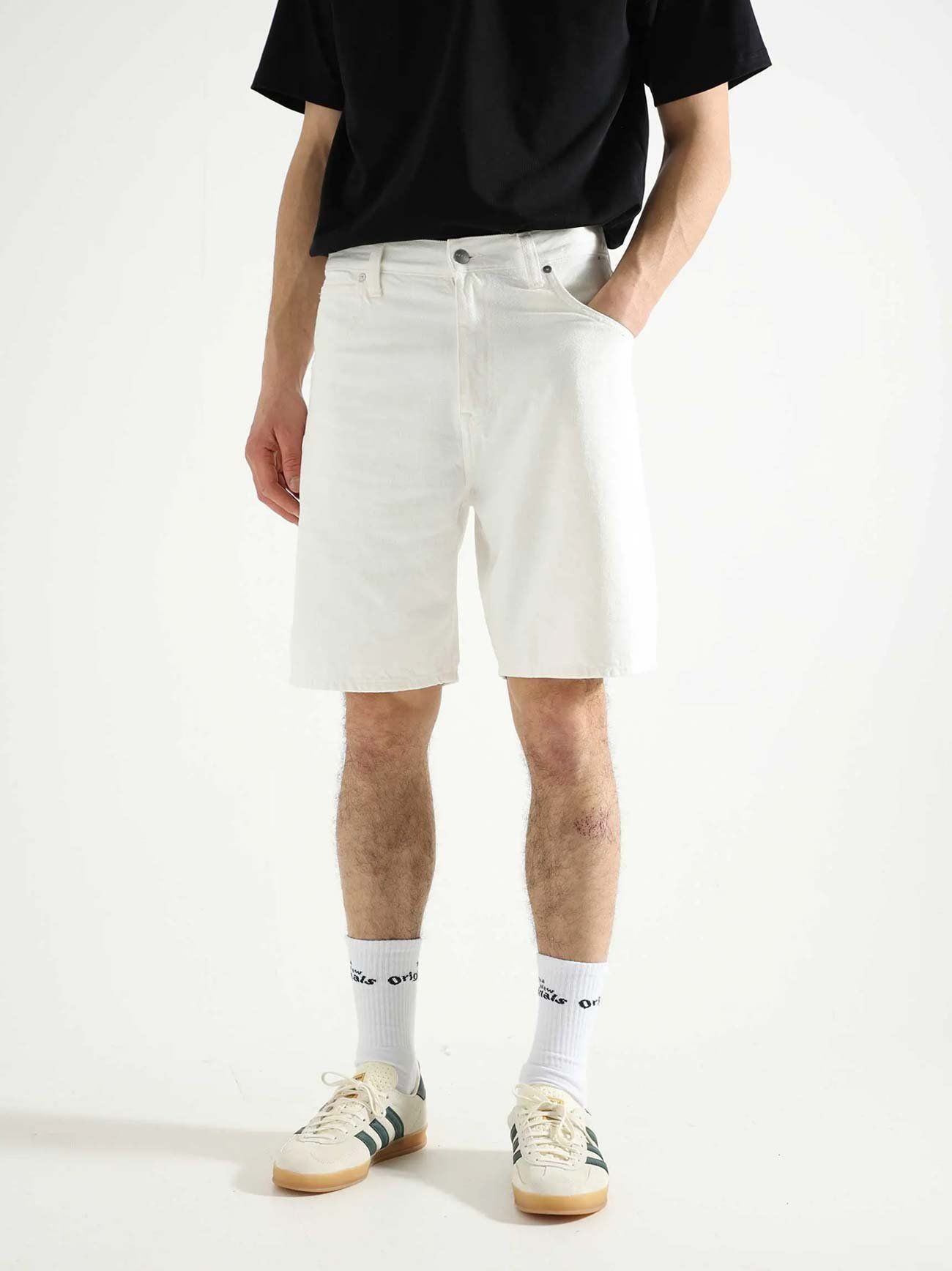 Edwin Mens Natural Rinsed Tyrell Short | Designerwear