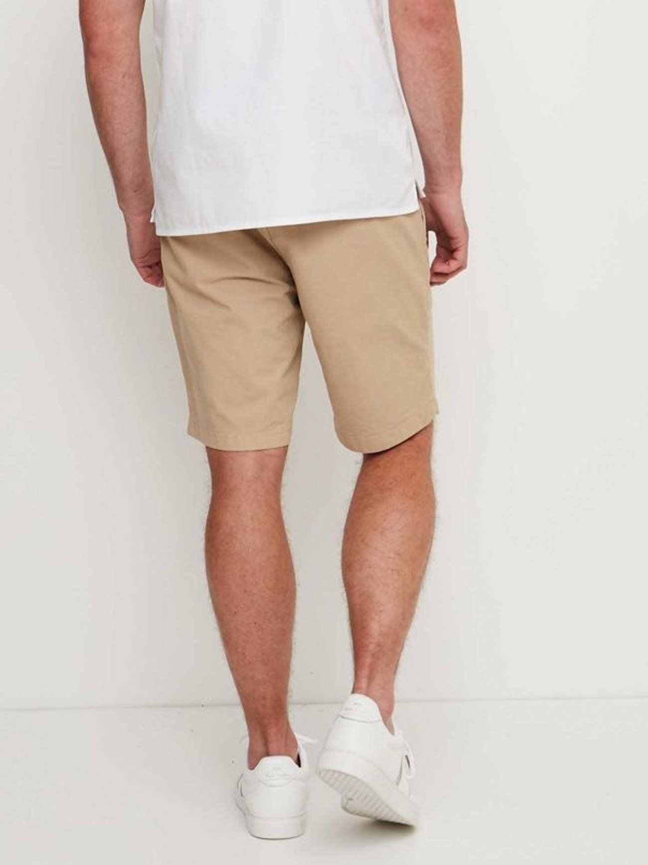 Paul Smith Mens Light Beige Broad Stripe Zebra Short | Designerwear