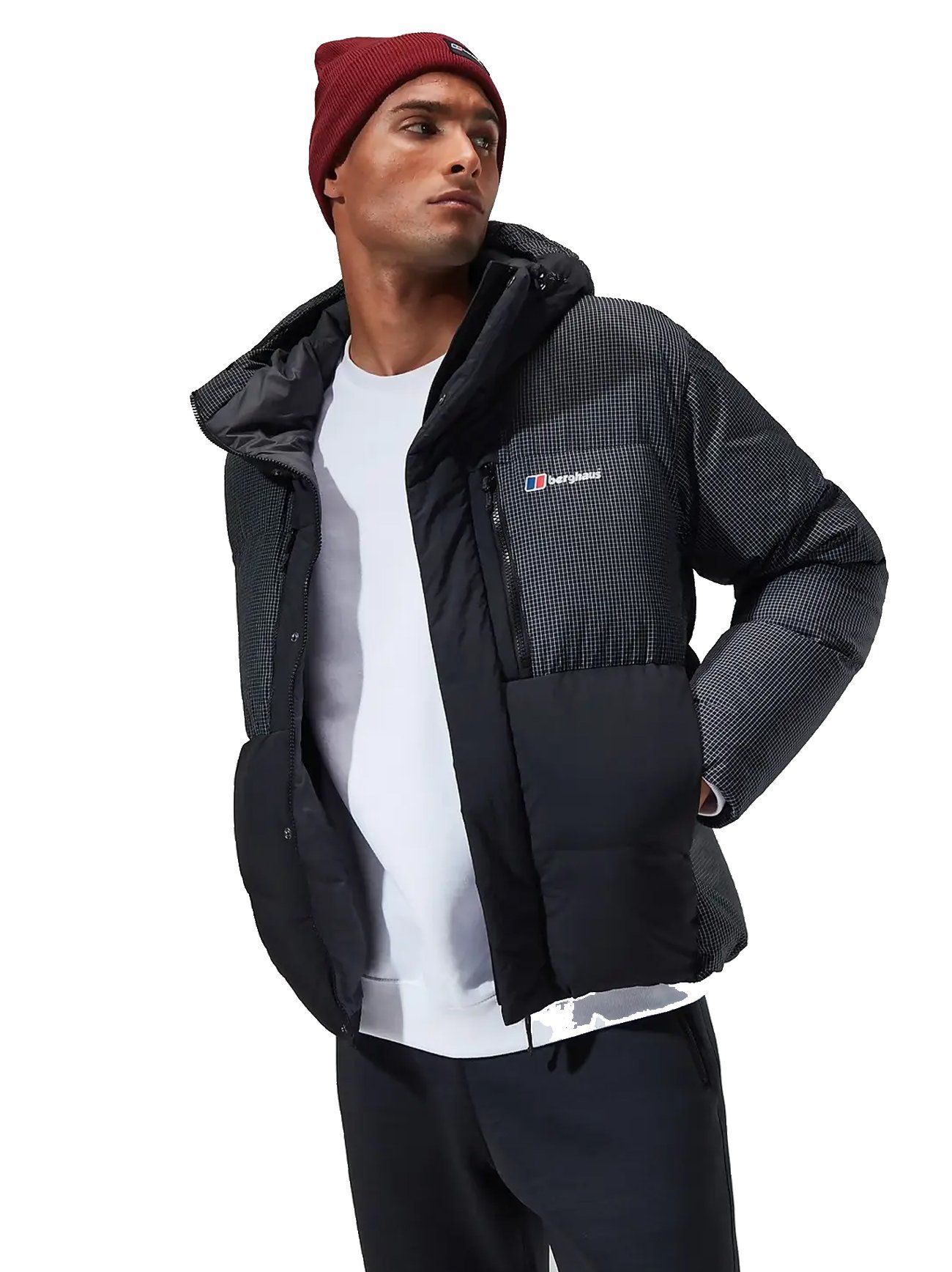 Berghaus Mens Black Sabber Hooded Jacket | Designerwear