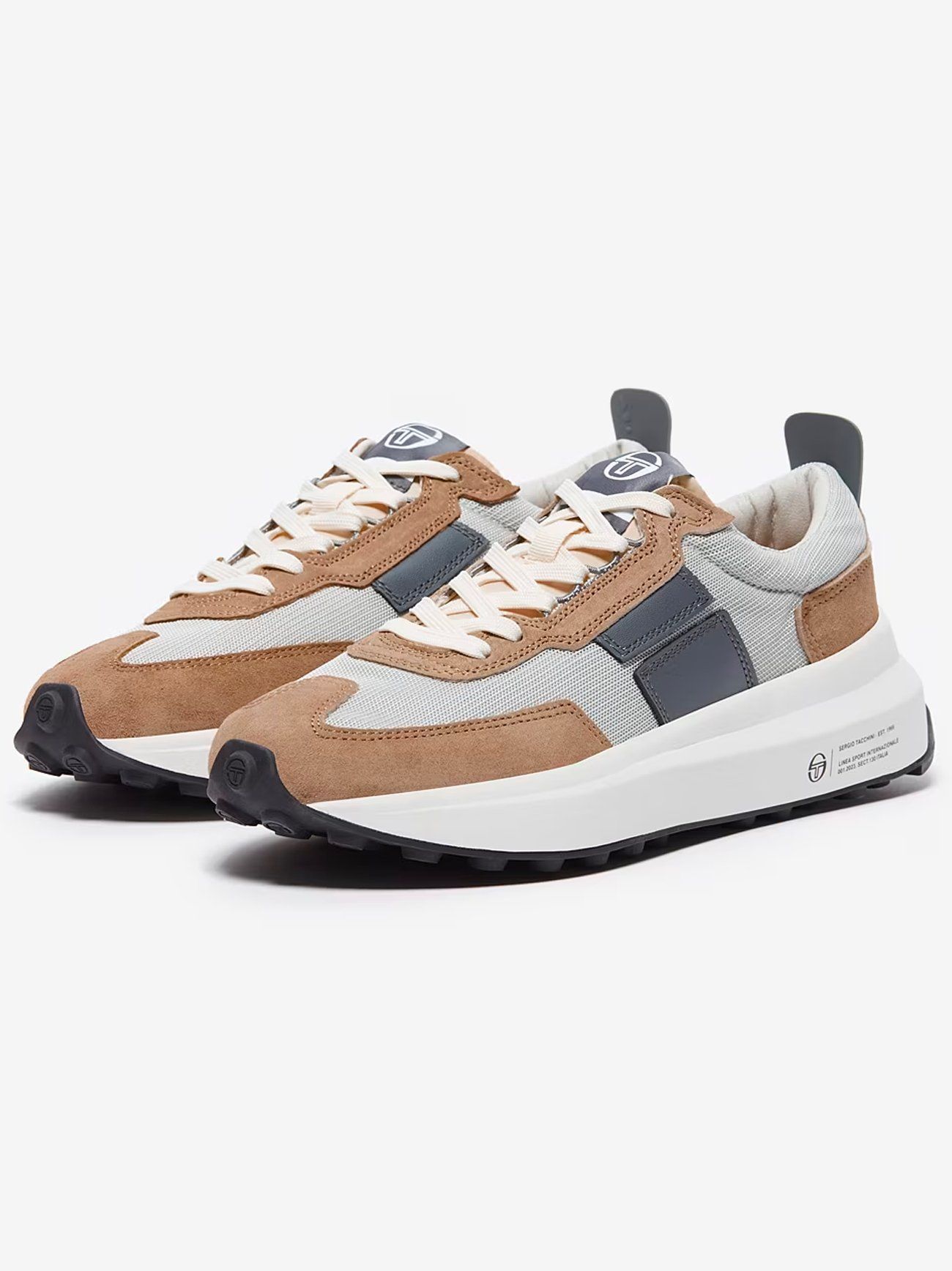 Sergio Tacchini Mens Nimbus Cloud Antique White Biscotti 70'S Neo ...