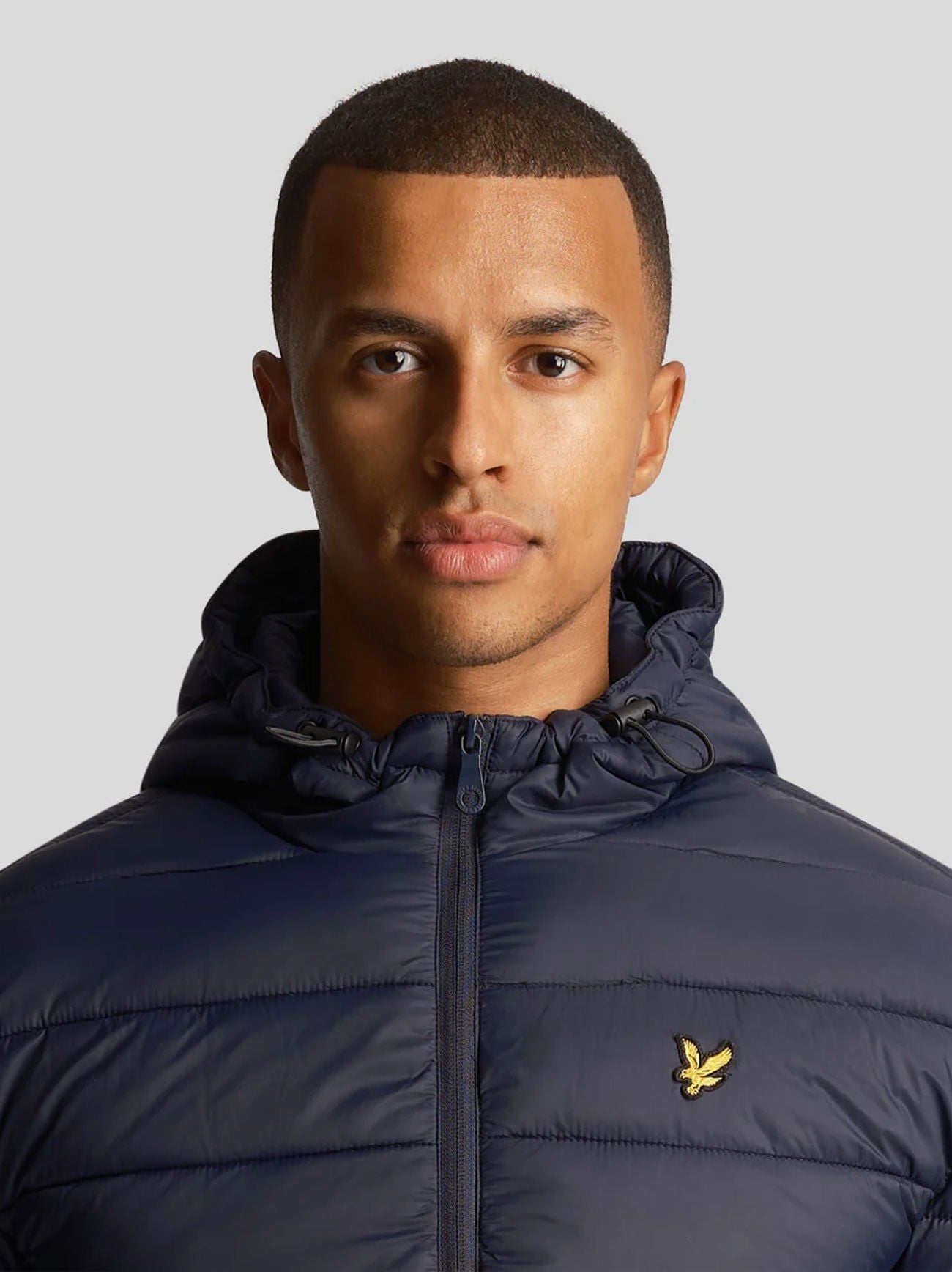 Lyle and Scott Mens Dark Navy Wadded Jacket | Designerwear