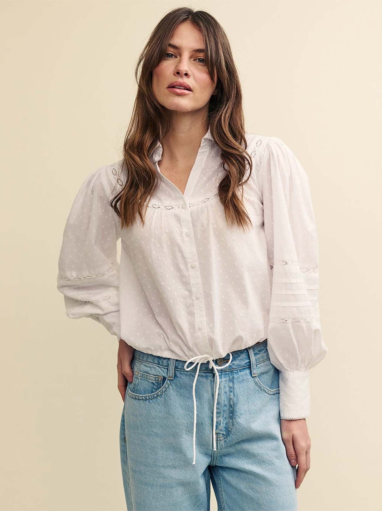 Nobody's Child Womens White Morgan Blouse | Designerwear