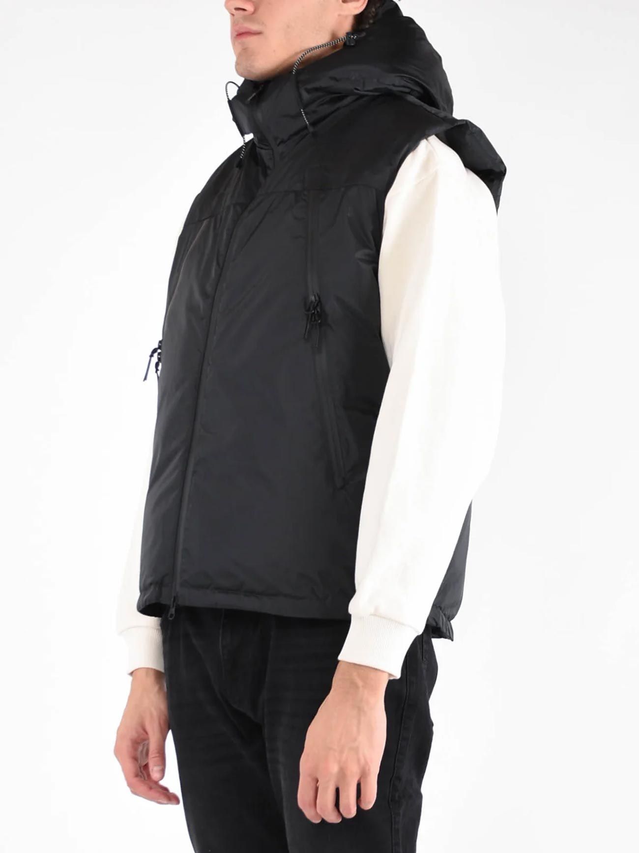 Outhere Mens Black Ripstop Gilet | Designerwear