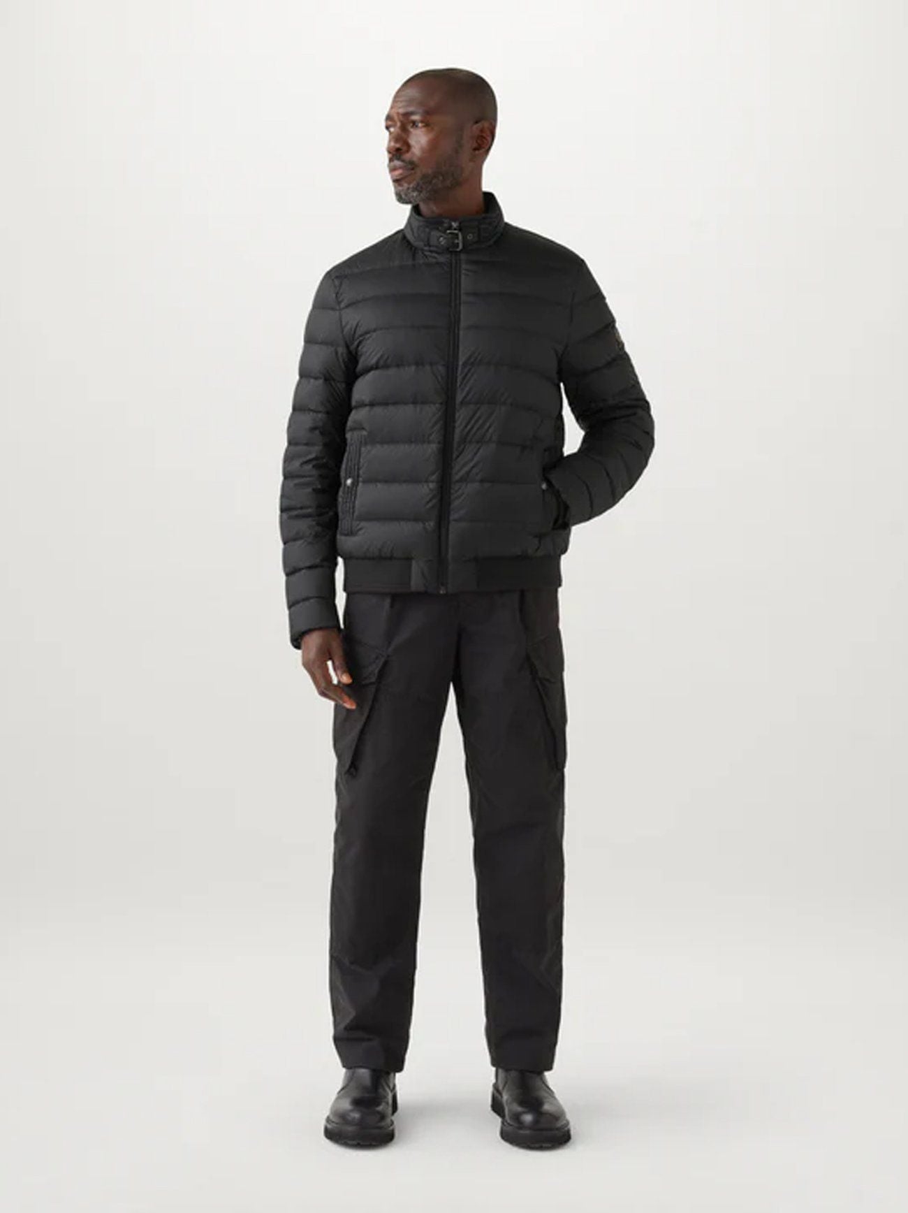 Belstaff Mens Black Circuit Jacket | Designerwear