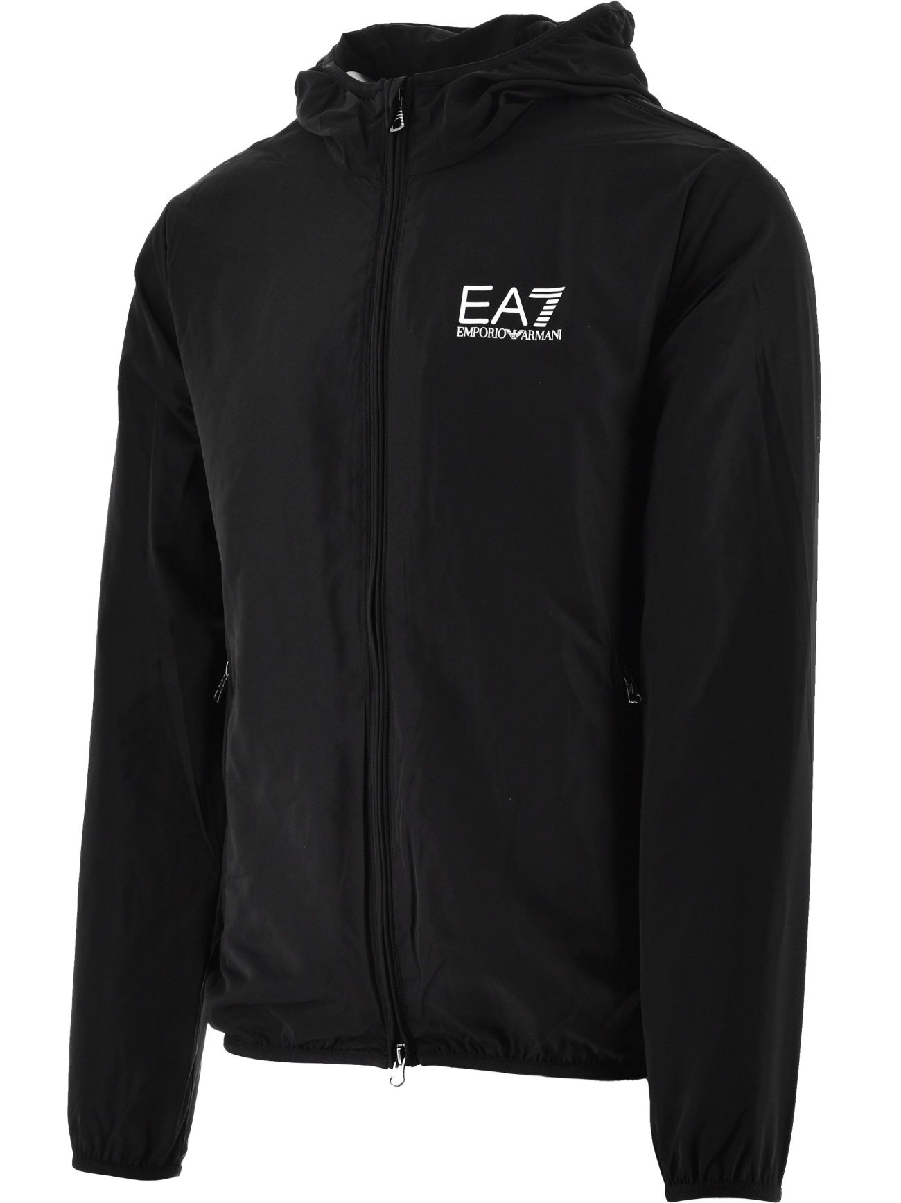 EA7 Mens Black Black Identity Jacket | Designerwear
