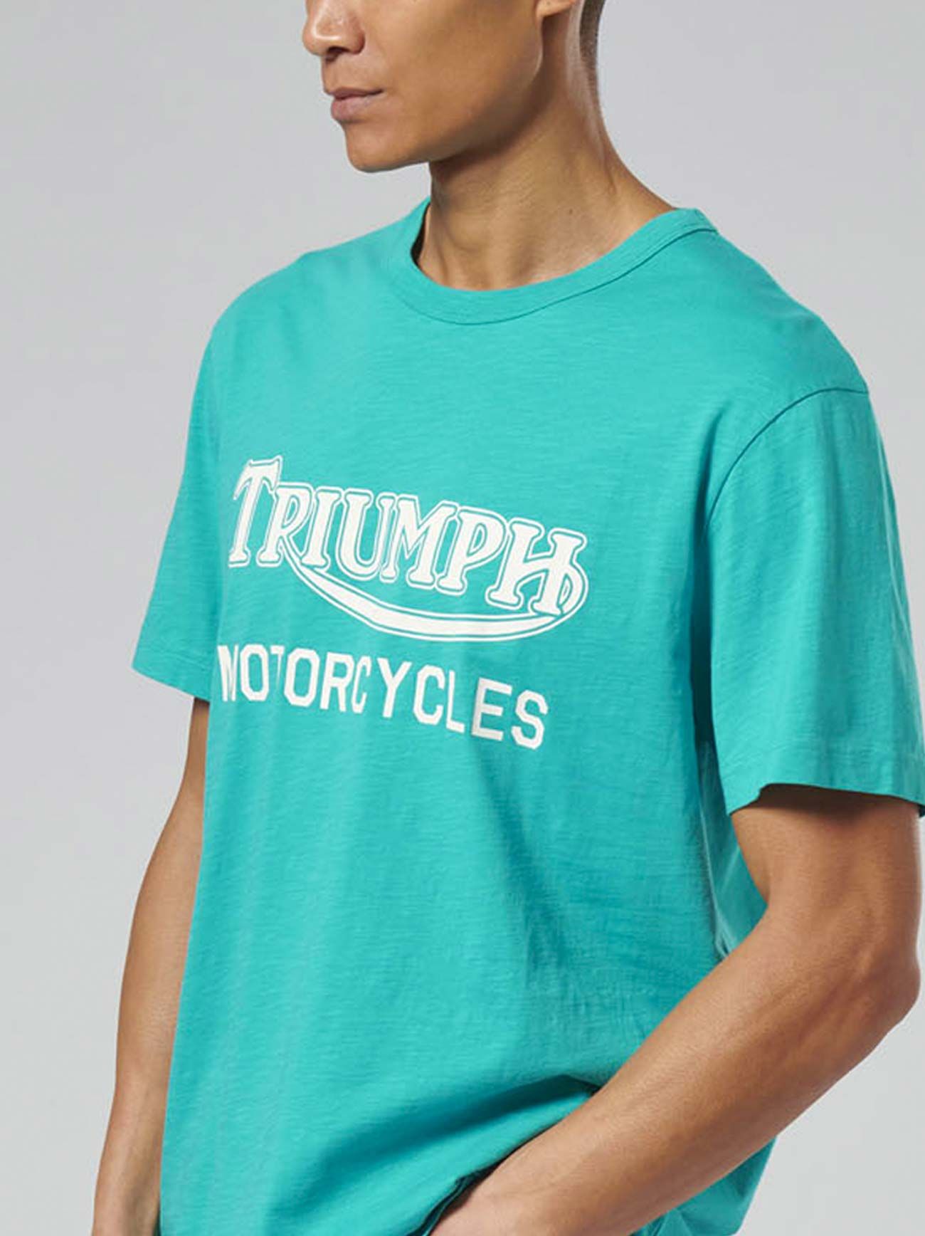 Triumph Mens Teal Barwell T-Shirt | Designerwear