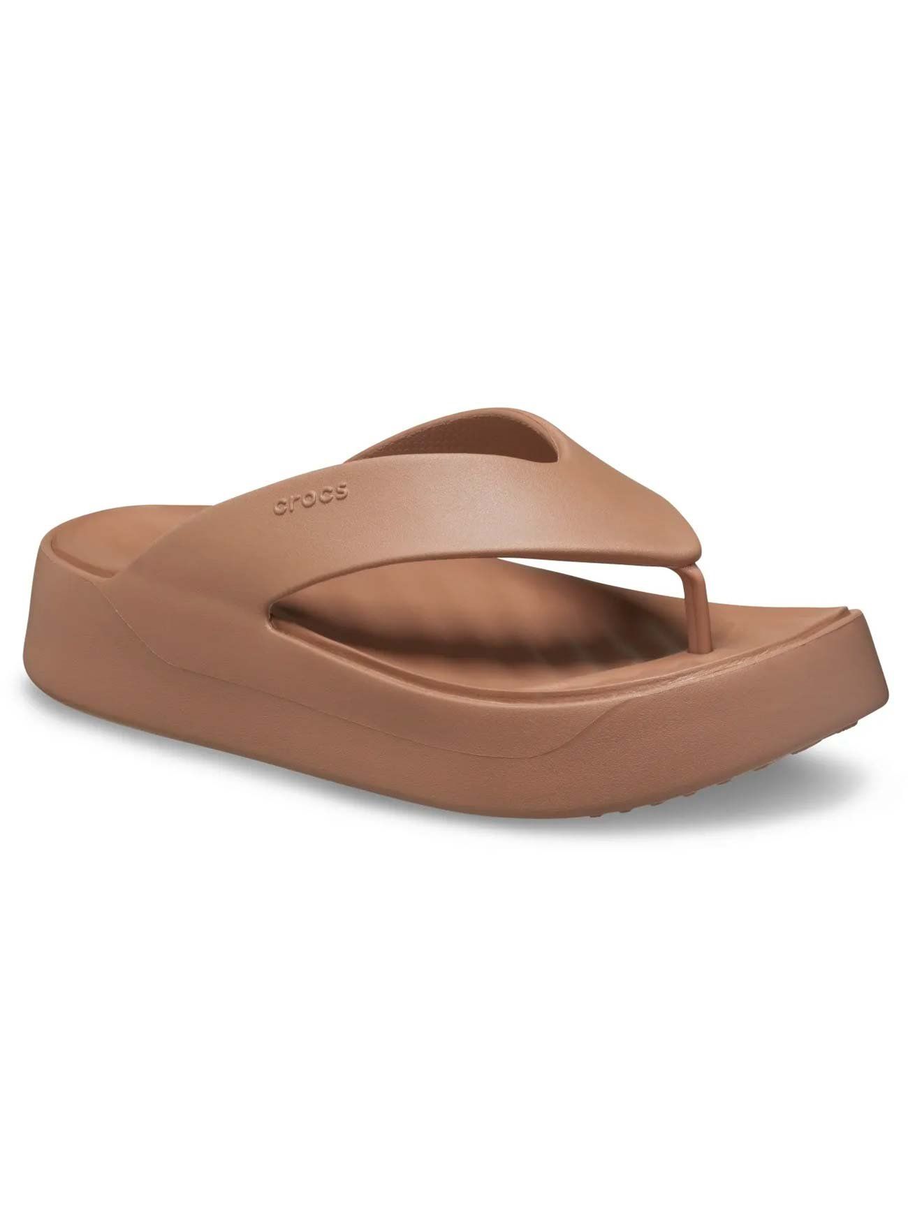 Crocs Womens Latte Getaway Platform Flip | Designerwear