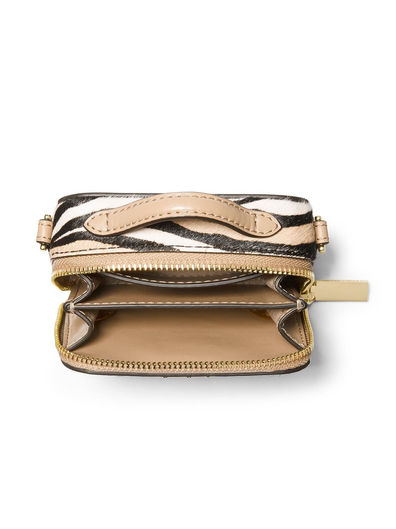 Michael Kors Womens Camel Estelle Micro Trunk Crossbody Bag | Designerwear