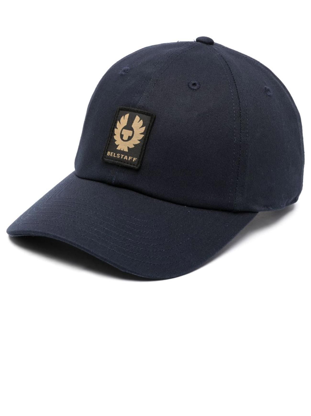 Belstaff Mens Navy Phoenix Logo Cap | Designerwear
