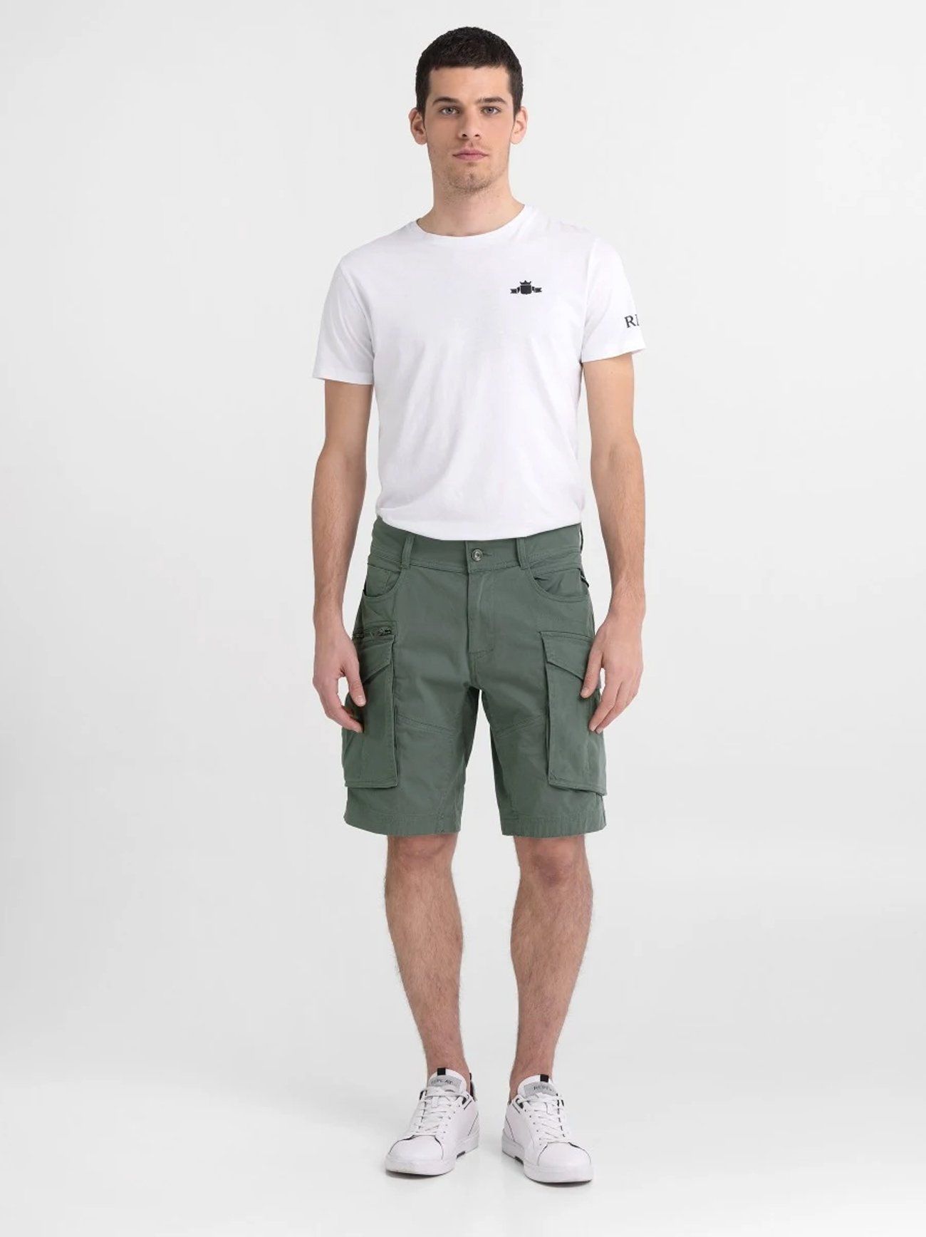 Replay Mens Aviator Green Joe Short | Designerwear