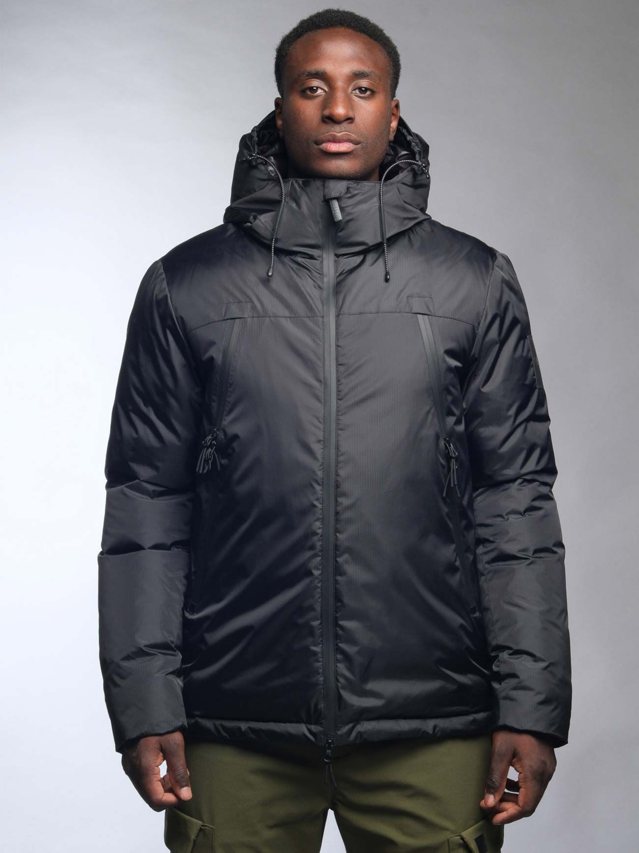 Outhere Mens Black Ripstop Jacket | Designerwear