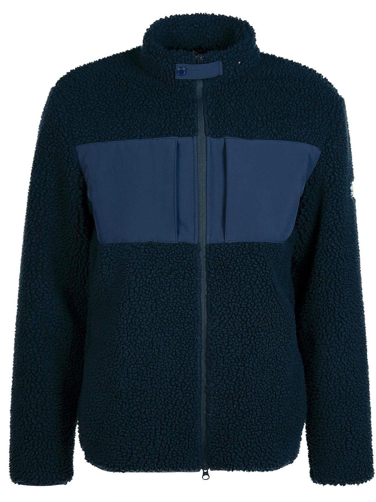 Barbour International Navy Berber Fleece Zip Up | Designerwear | Hassle ...